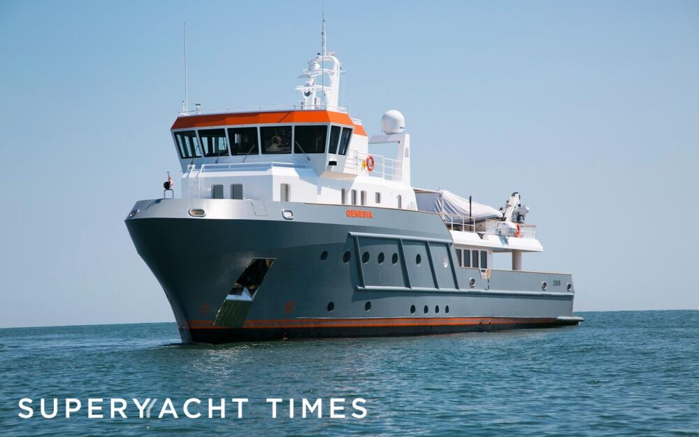 The 40m Ocean King superyacht Genesia delivered