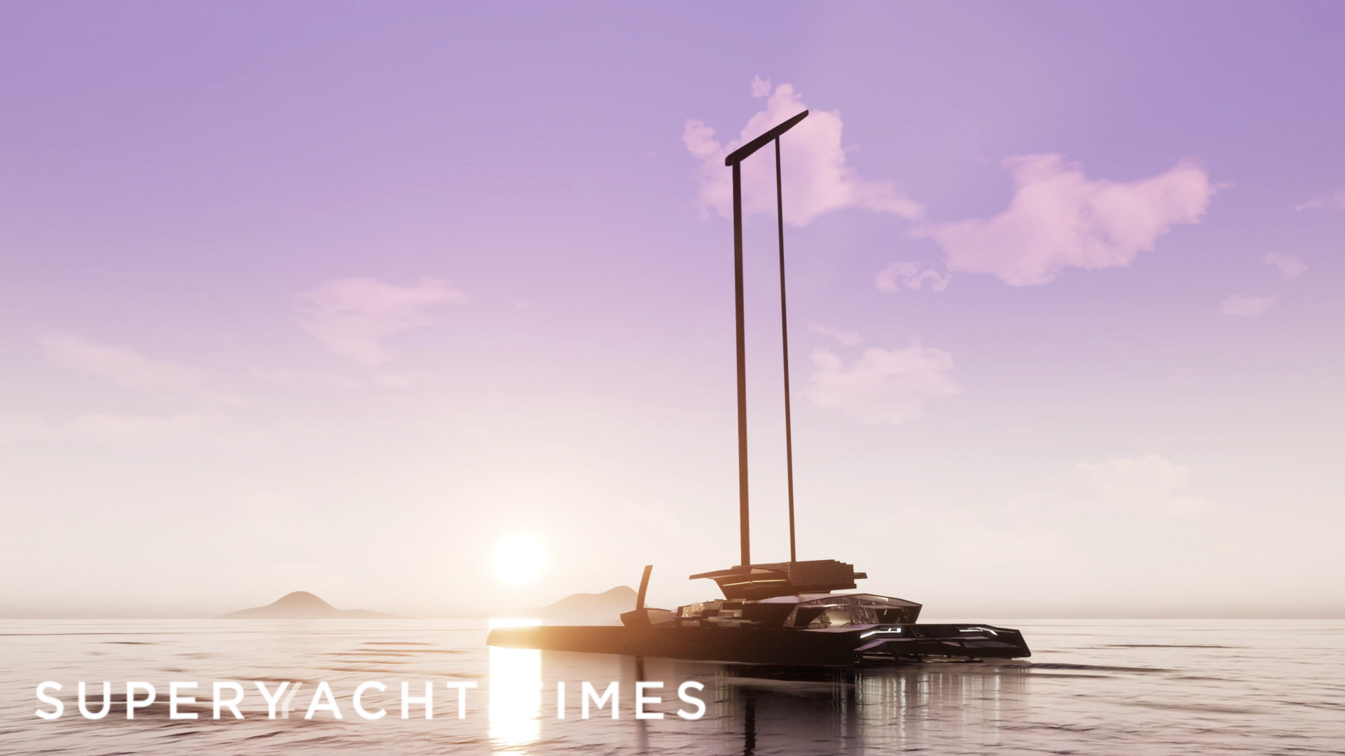 The 101m super-fast sailing yacht concept Nemesis One