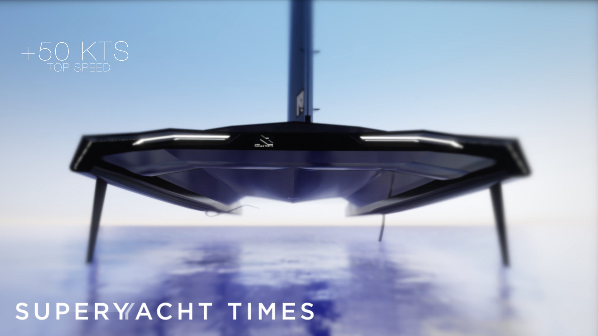 The 101m super-fast sailing yacht concept Nemesis One
