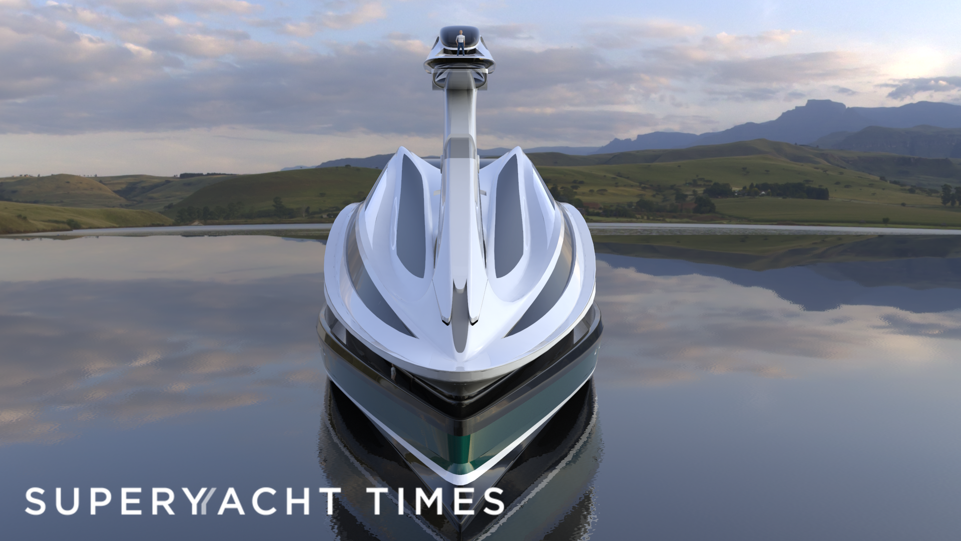 New 137m swan-shaped superyacht concept from Lazzarini