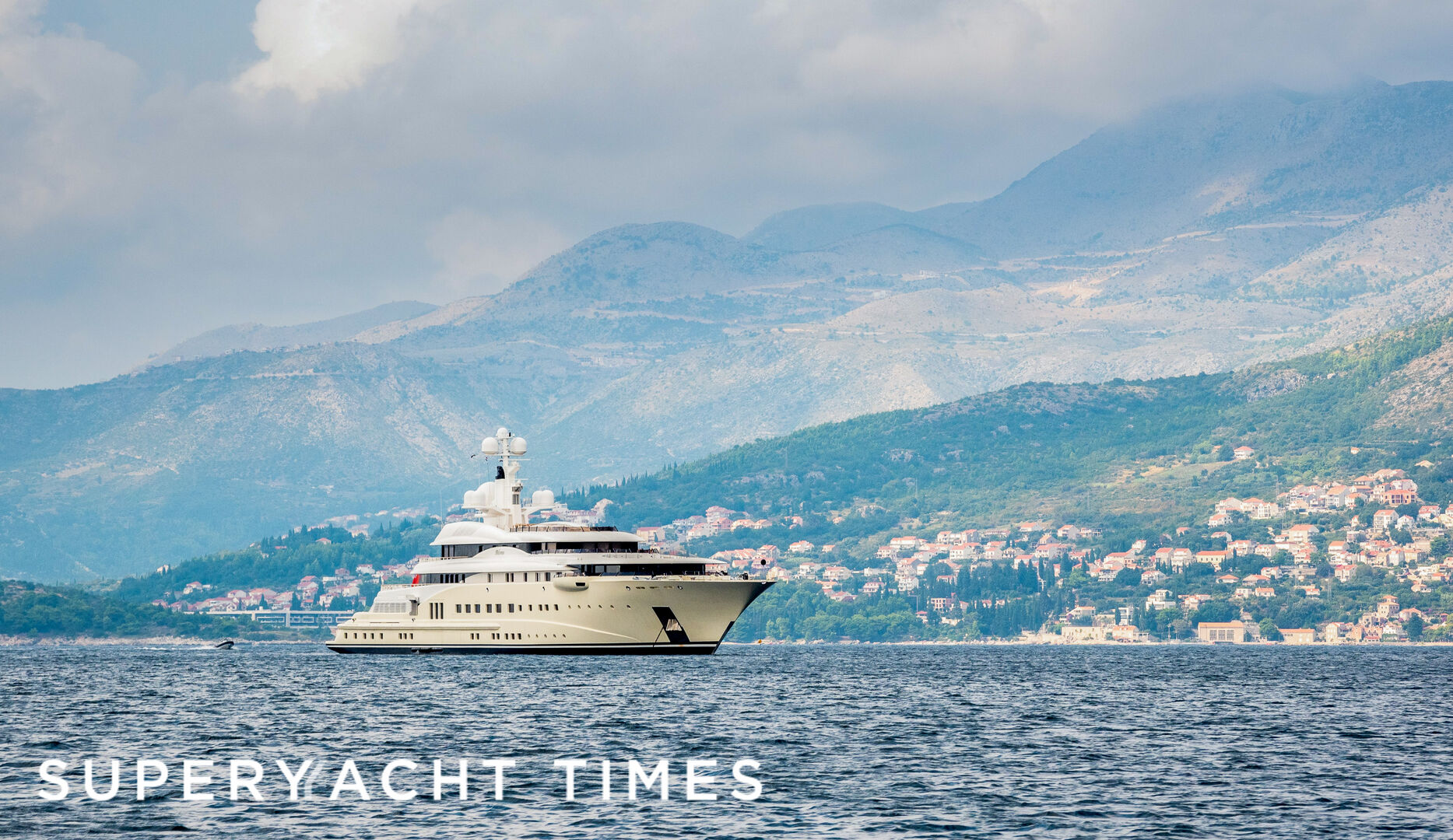 The 115m motor yacht Pelorus in Cavtat