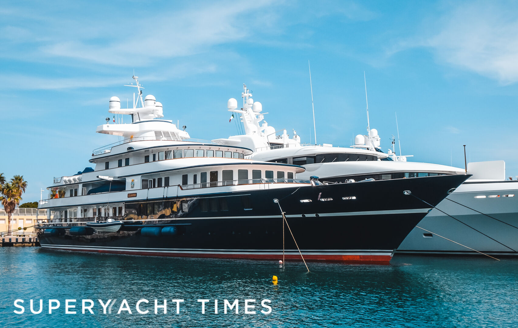 The classic superyacht Leander G in Imperia