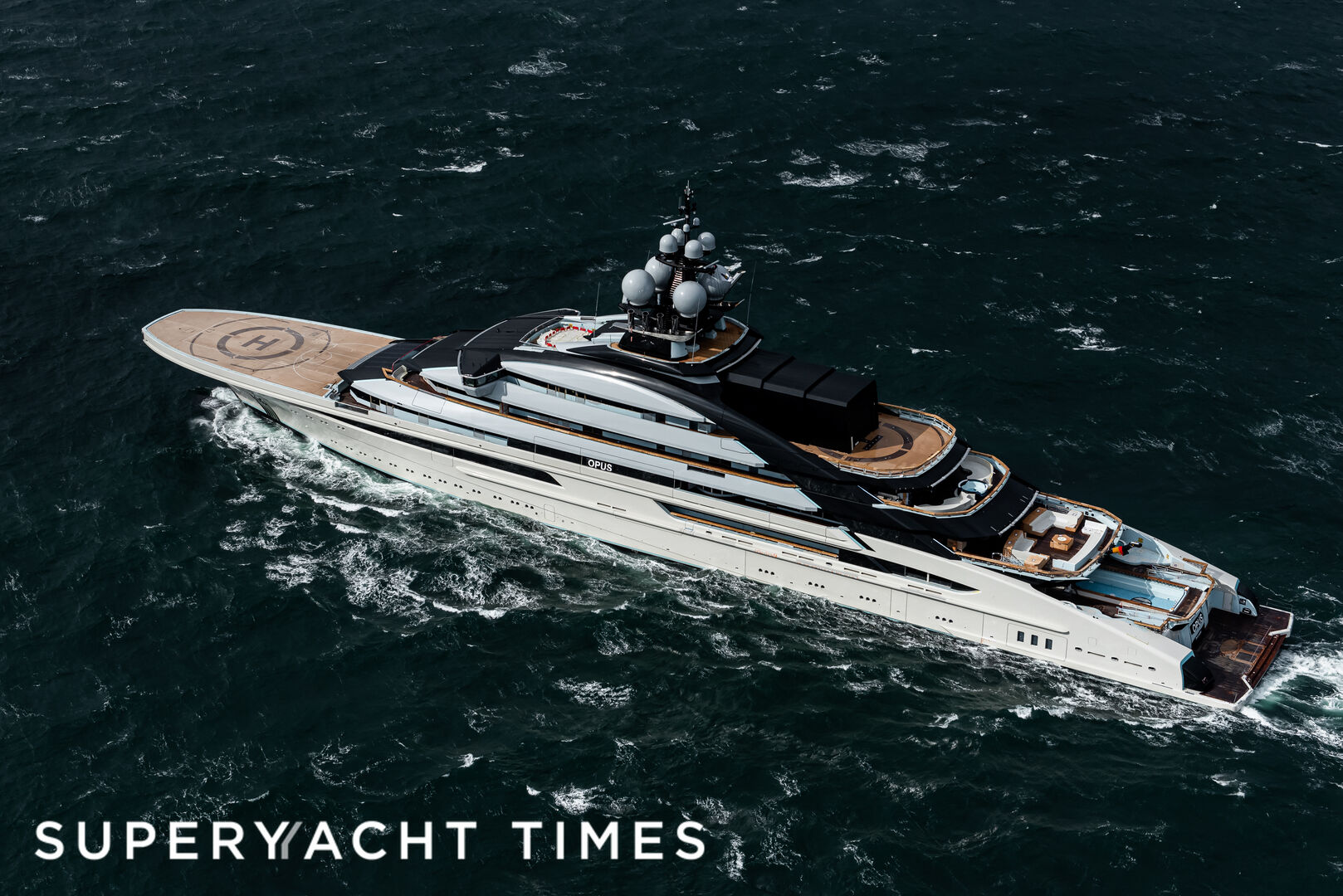 In Pictures: The new 142m Lürssen Opus at sea