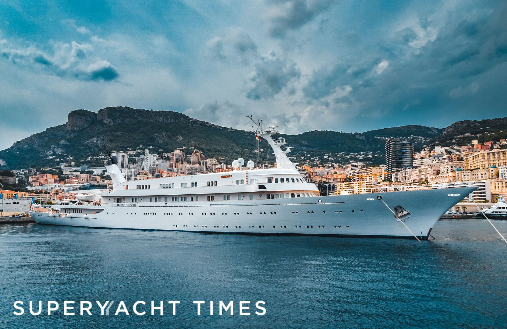 The Greek superyacht Atlantis II in Monaco