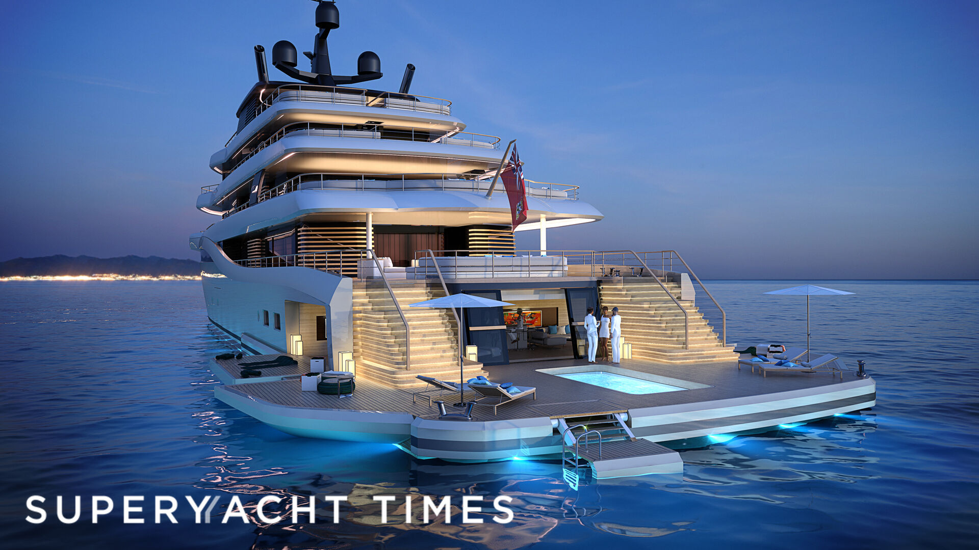 New Nauta yacht designs feature expandable beach club