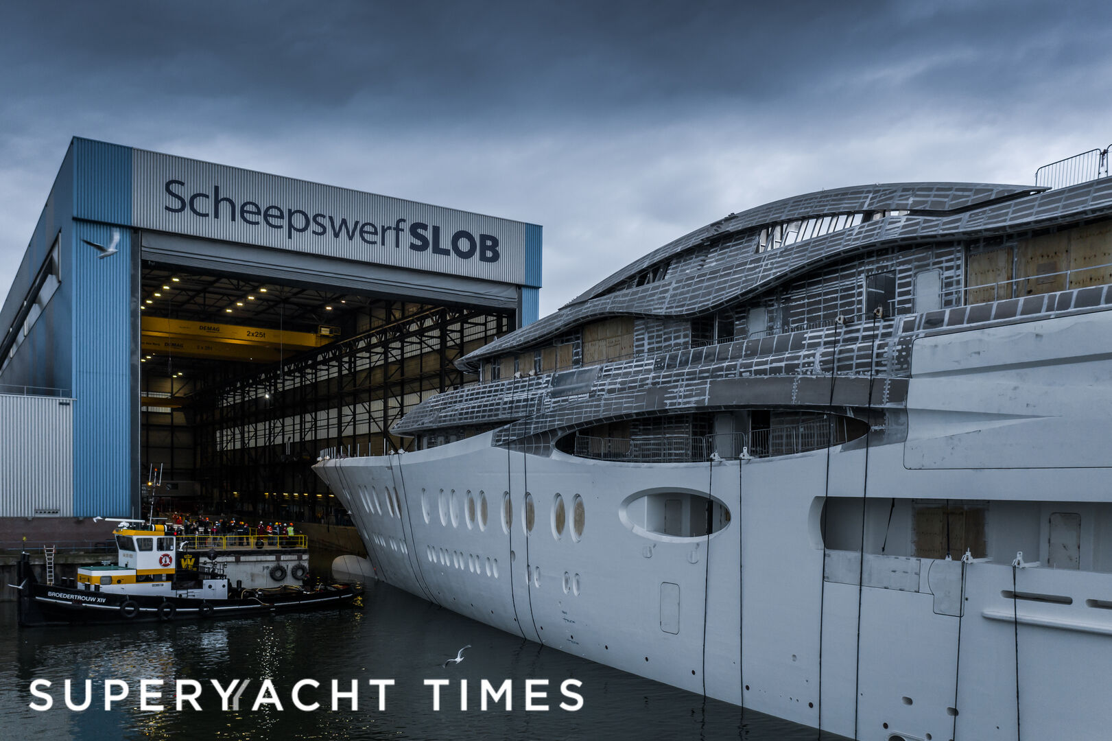 Revealed: 118m Feadship 1010 under construction