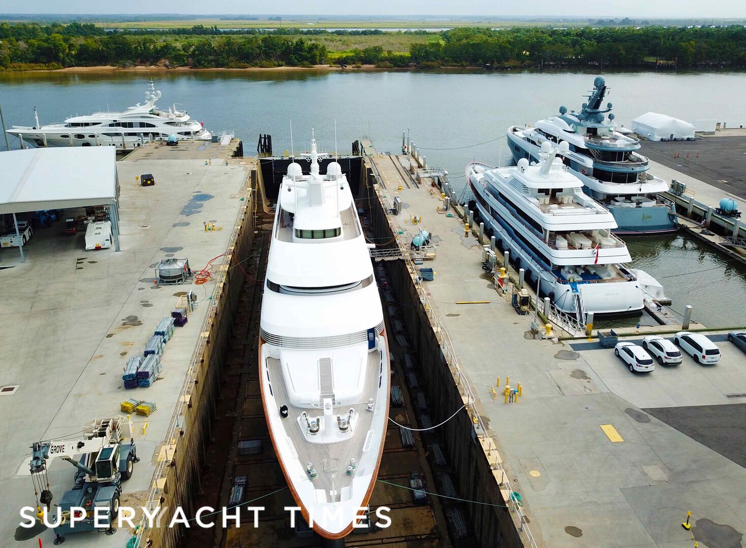 Here’s what the go-to superyacht refit yard on the U.S East Coast looks ...