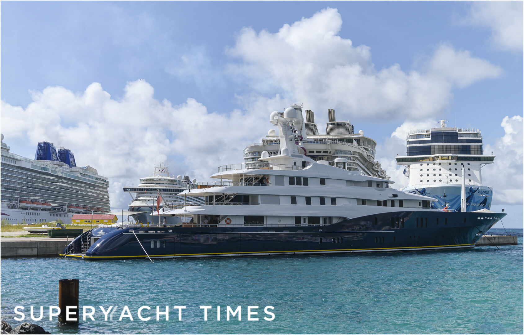 The 86m superyacht C2 in St. Martin