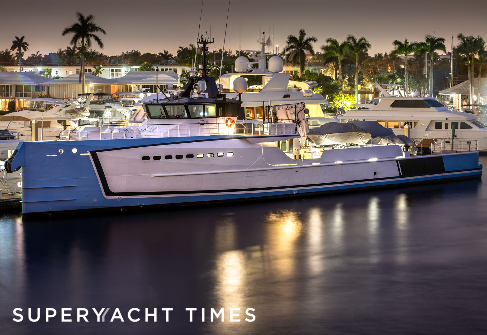 Support yacht Shadow in Fort Lauderdale
