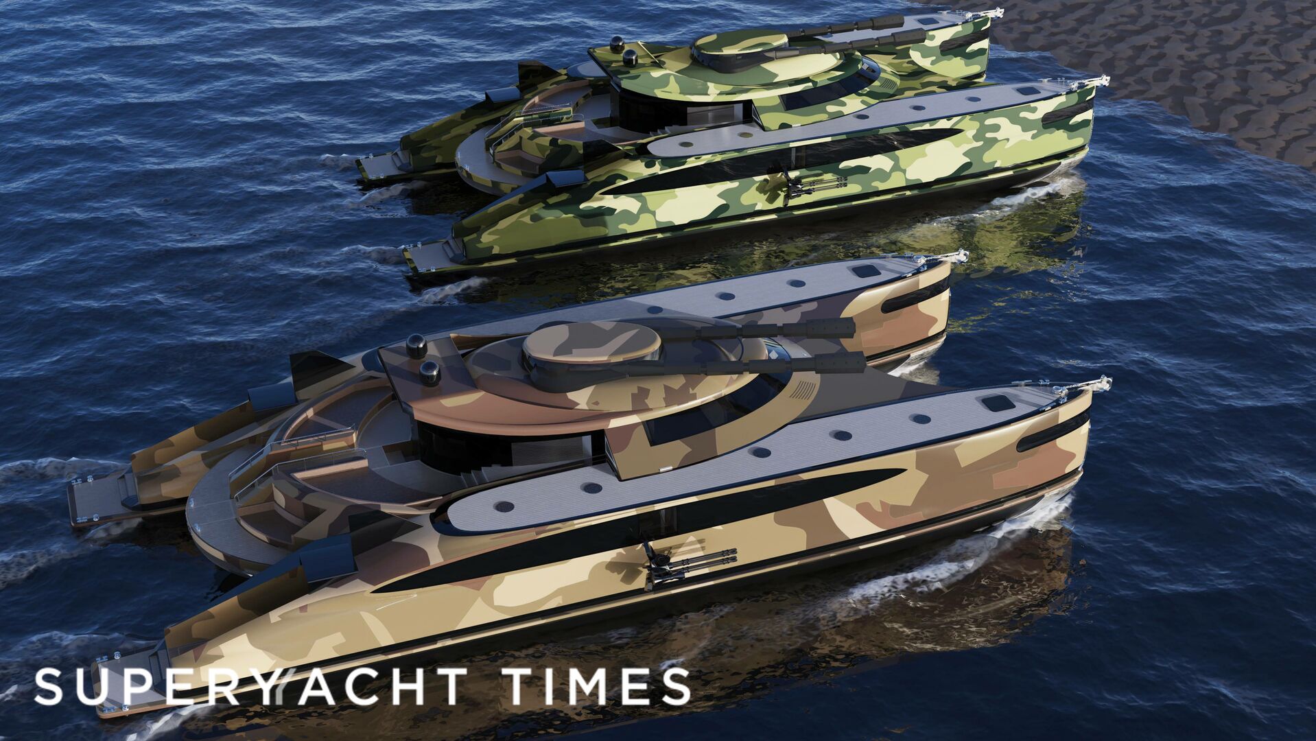 Meet the €24m solar-powered amphibious catamaran concept