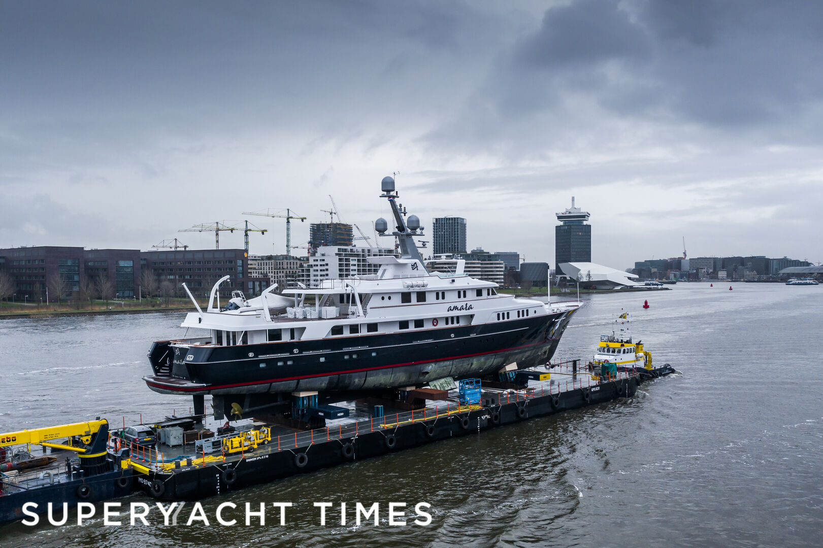 58m Amara returns to Feadship for major refit and new helideck