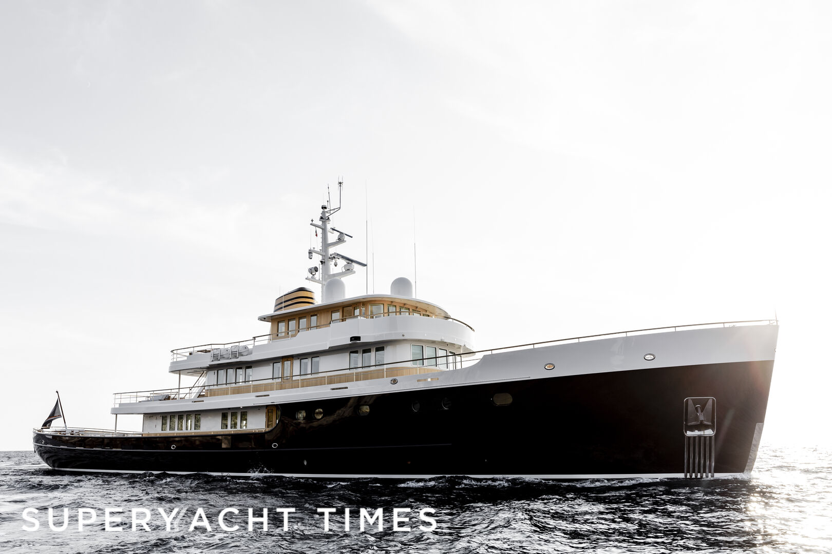 On board the 56m explorer yacht Blue II