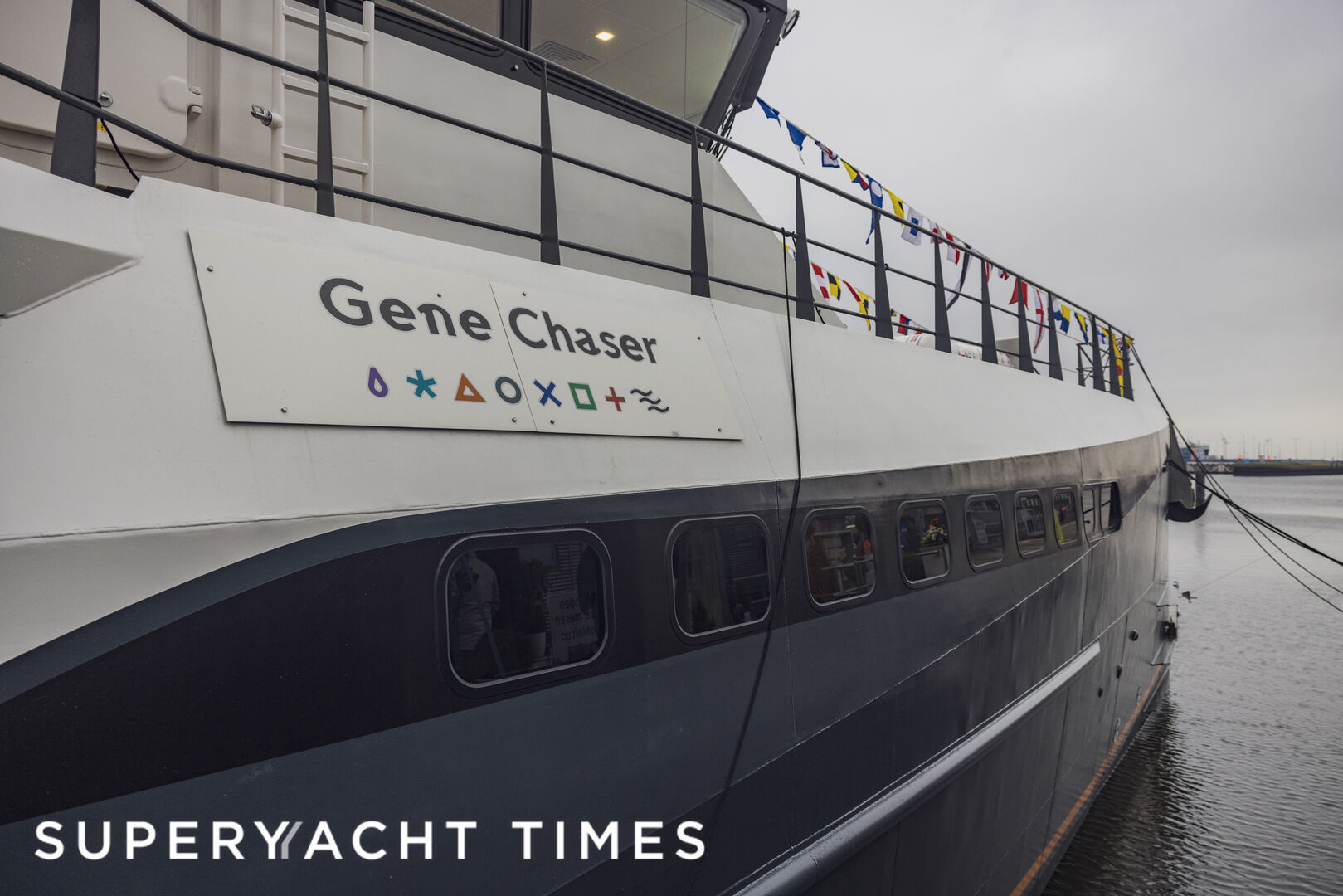 55m Gene Chaser support yacht joins Amels Gene Machine mothership