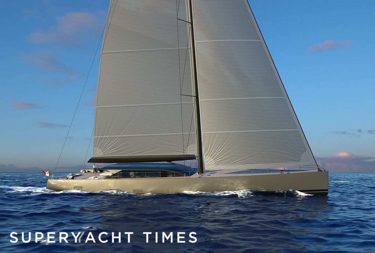 Perini Navi’s new contemporary 42m E-volution sloop