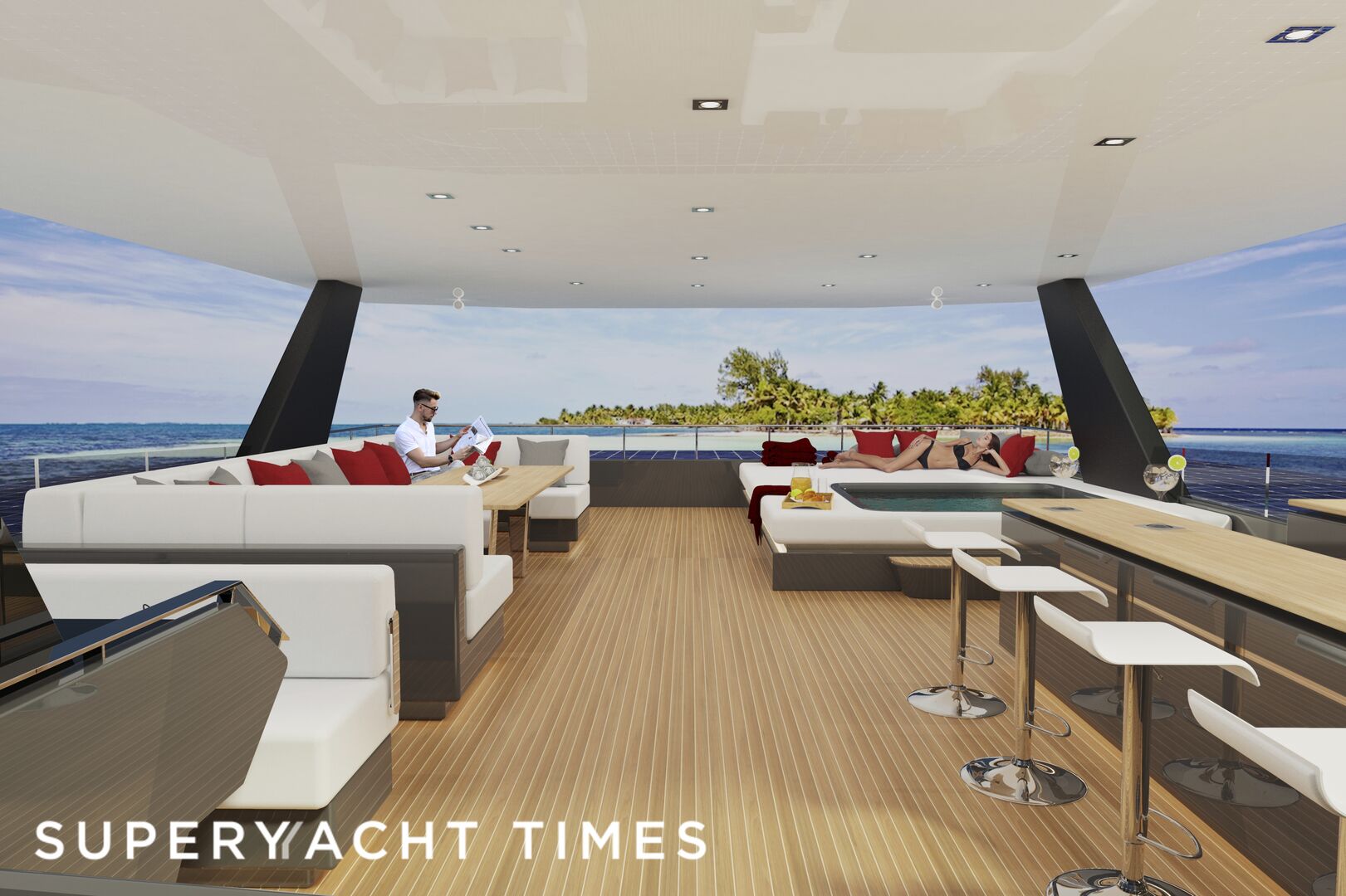 Revealed: Ultimate Catamarans 30m Spaceline 100 concept