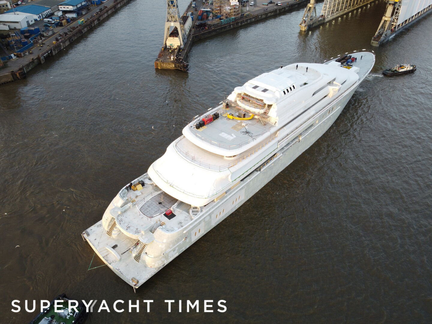 Hull of 146m Lürssen superyacht Project Opera launched