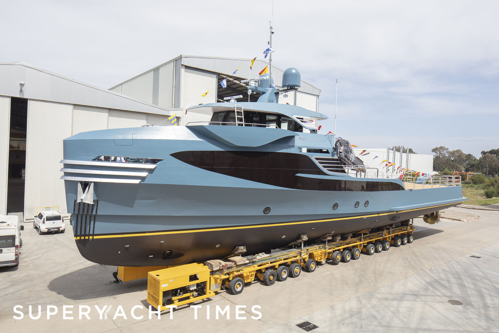 Alia Yachts launches 36m support vessel Phi Phantom