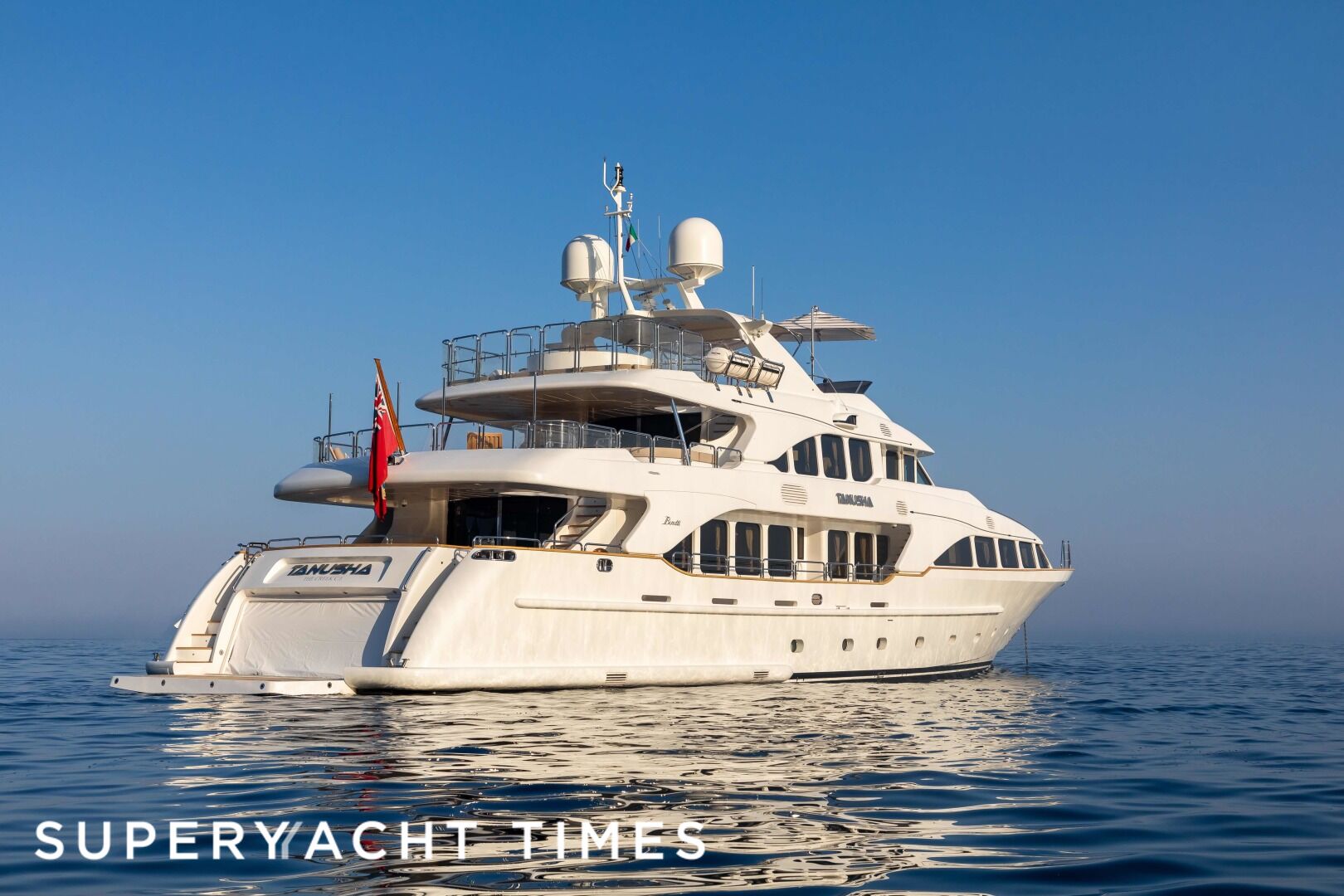 The 37m Benetti motor yacht Tanusha has been sold