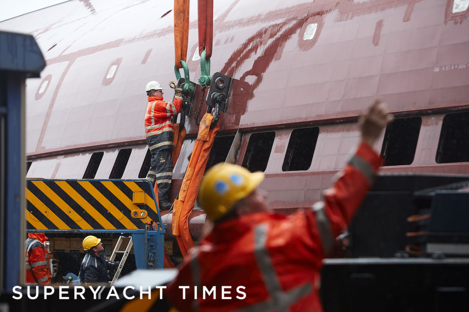 Hull turned on 67m Heesen superyacht Project Sparta