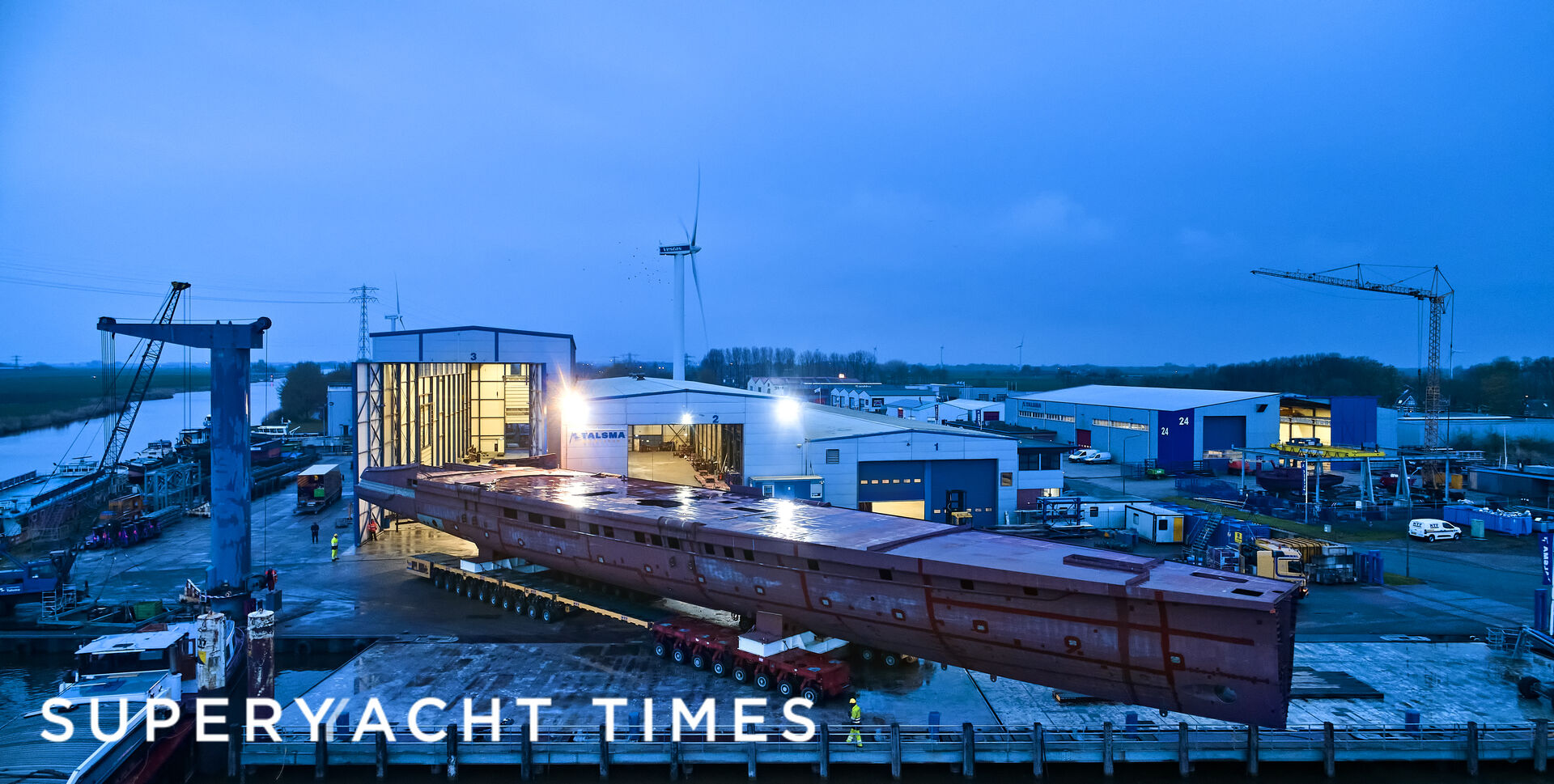 Hull turned on 67m Heesen superyacht Project Sparta