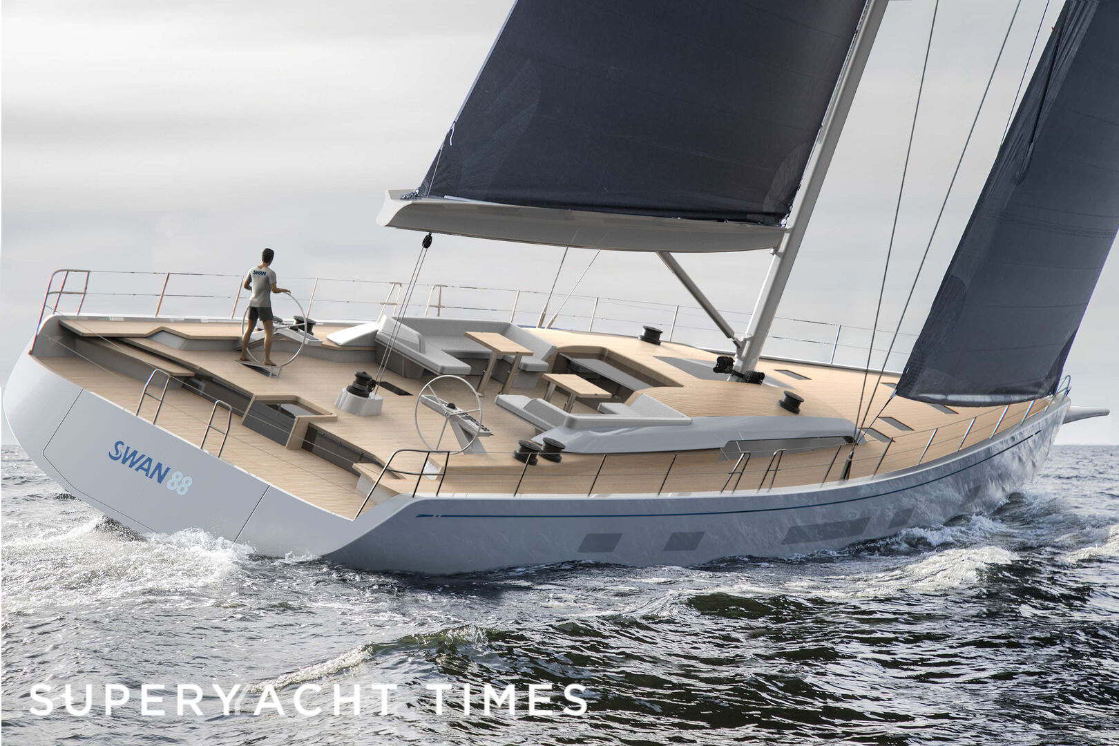 First Swan Maxi 88 sailing yacht nears completion