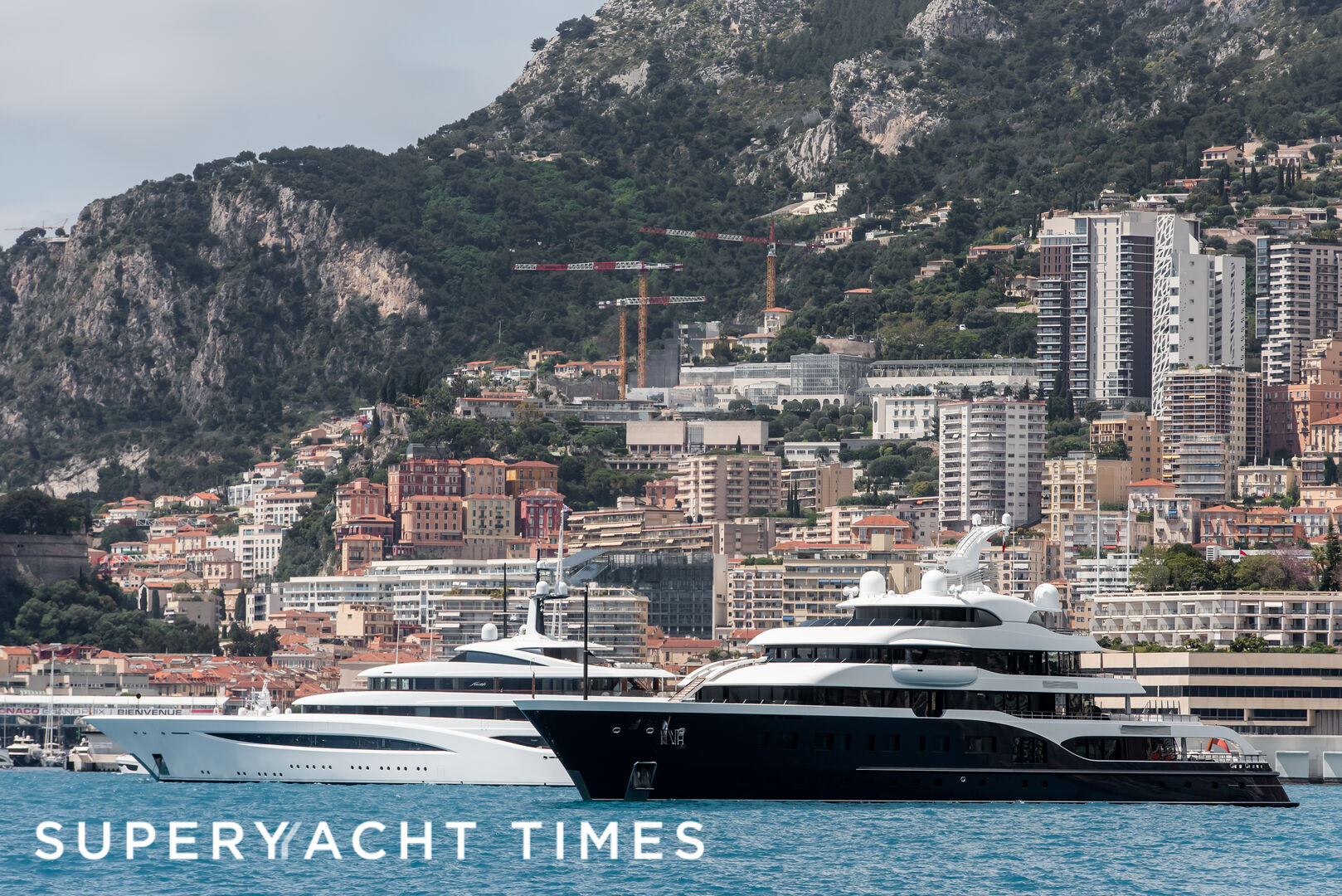 Feadship superyachts Faith and Symphony in Monaco