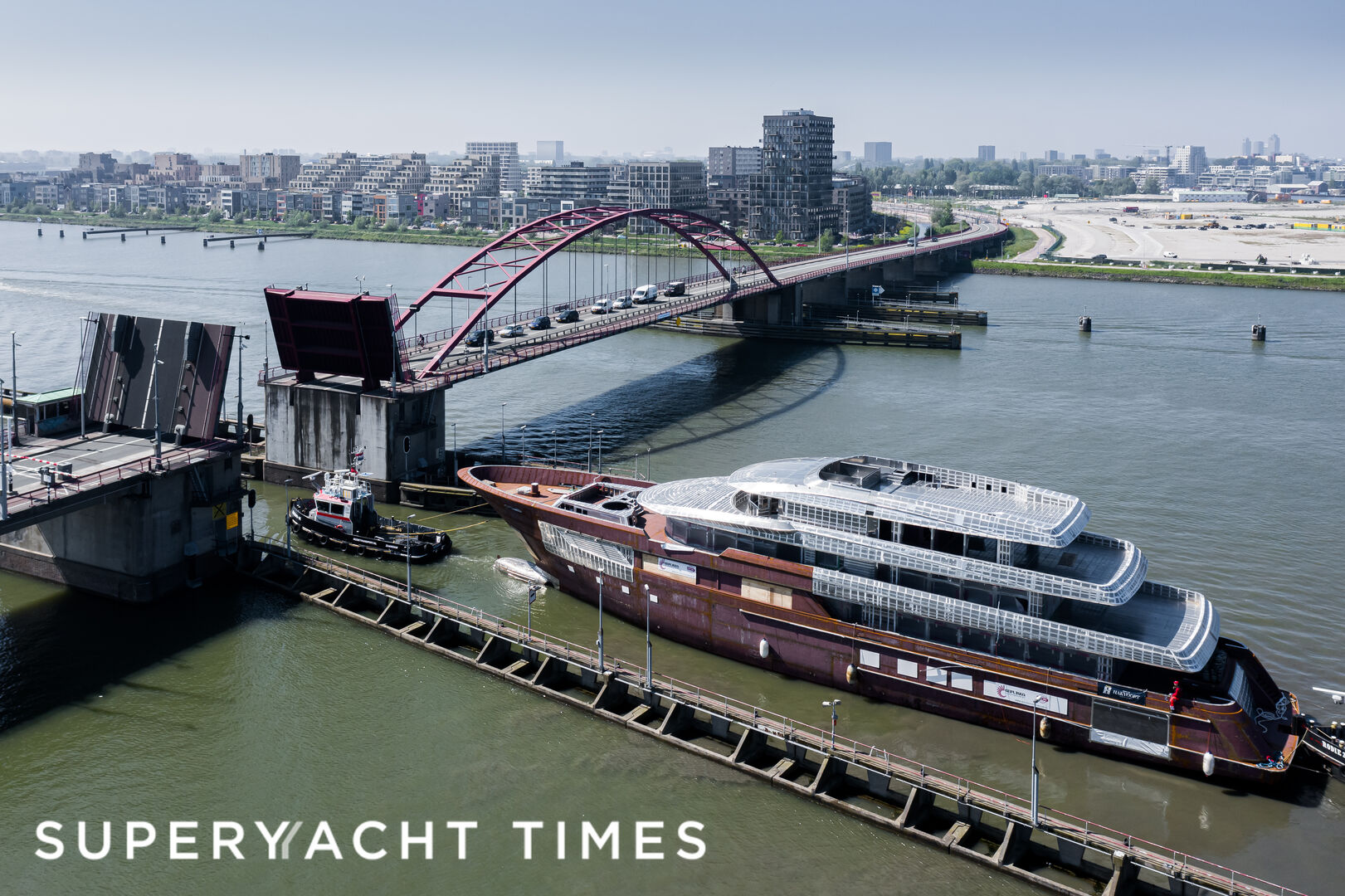 In pictures: 61m Project Asia arrives at Royal Hakvoort Shipyard