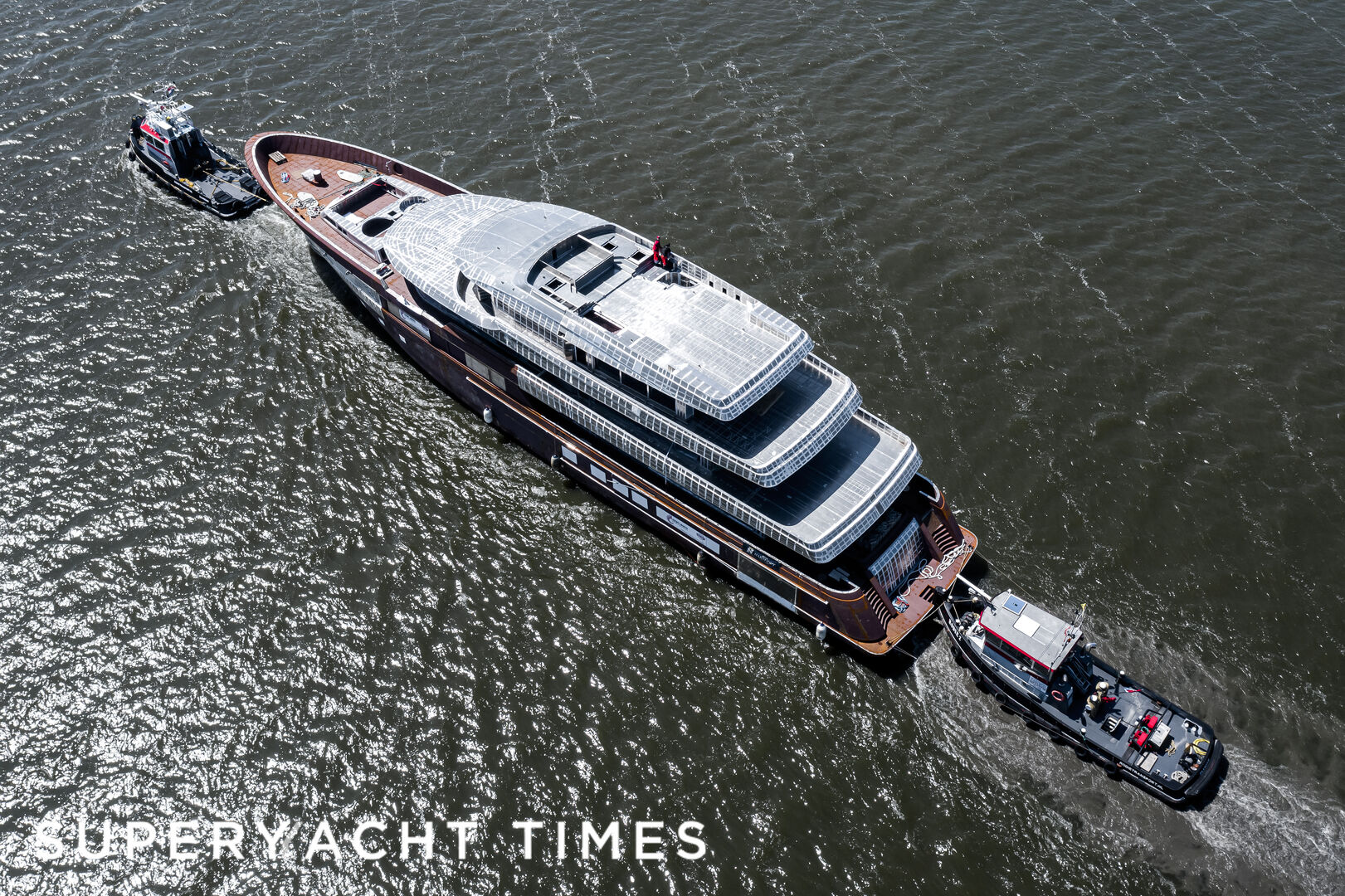 In pictures: 61m Project Asia arrives at Royal Hakvoort Shipyard