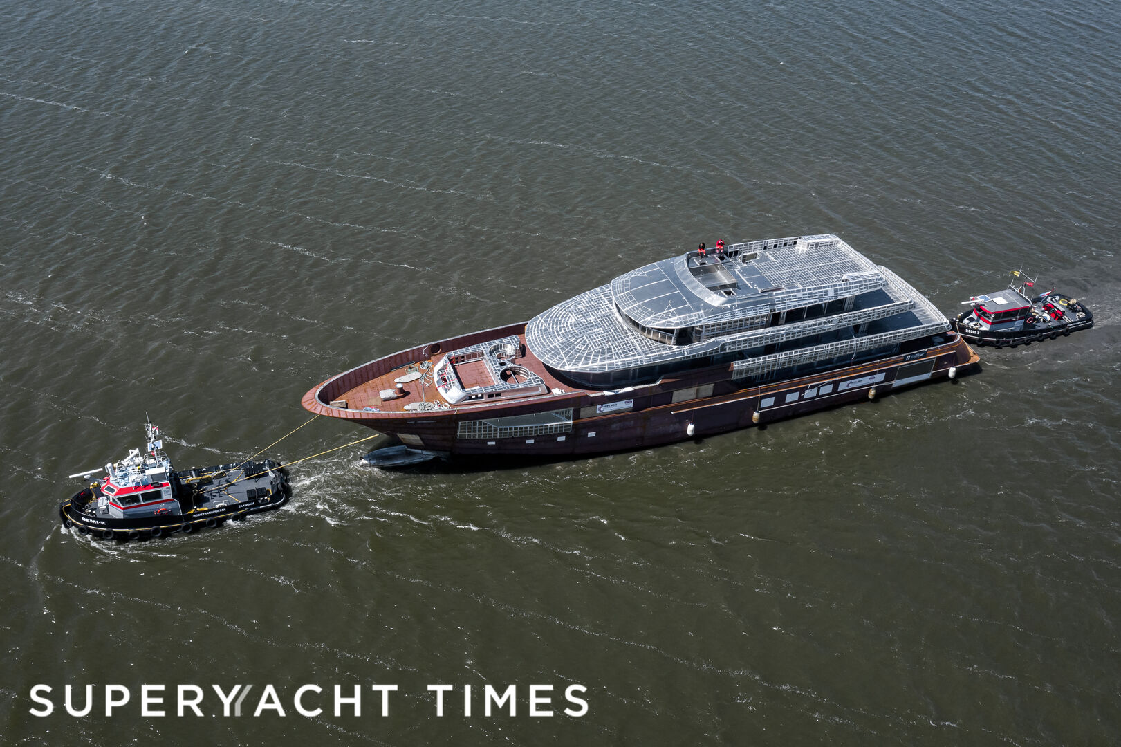 In pictures: 61m Project Asia arrives at Royal Hakvoort Shipyard