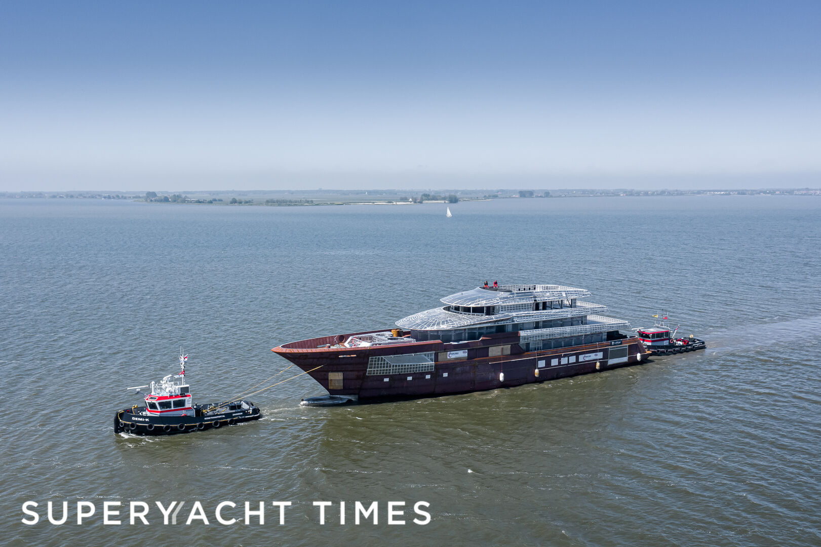 In pictures: 61m Project Asia arrives at Royal Hakvoort Shipyard