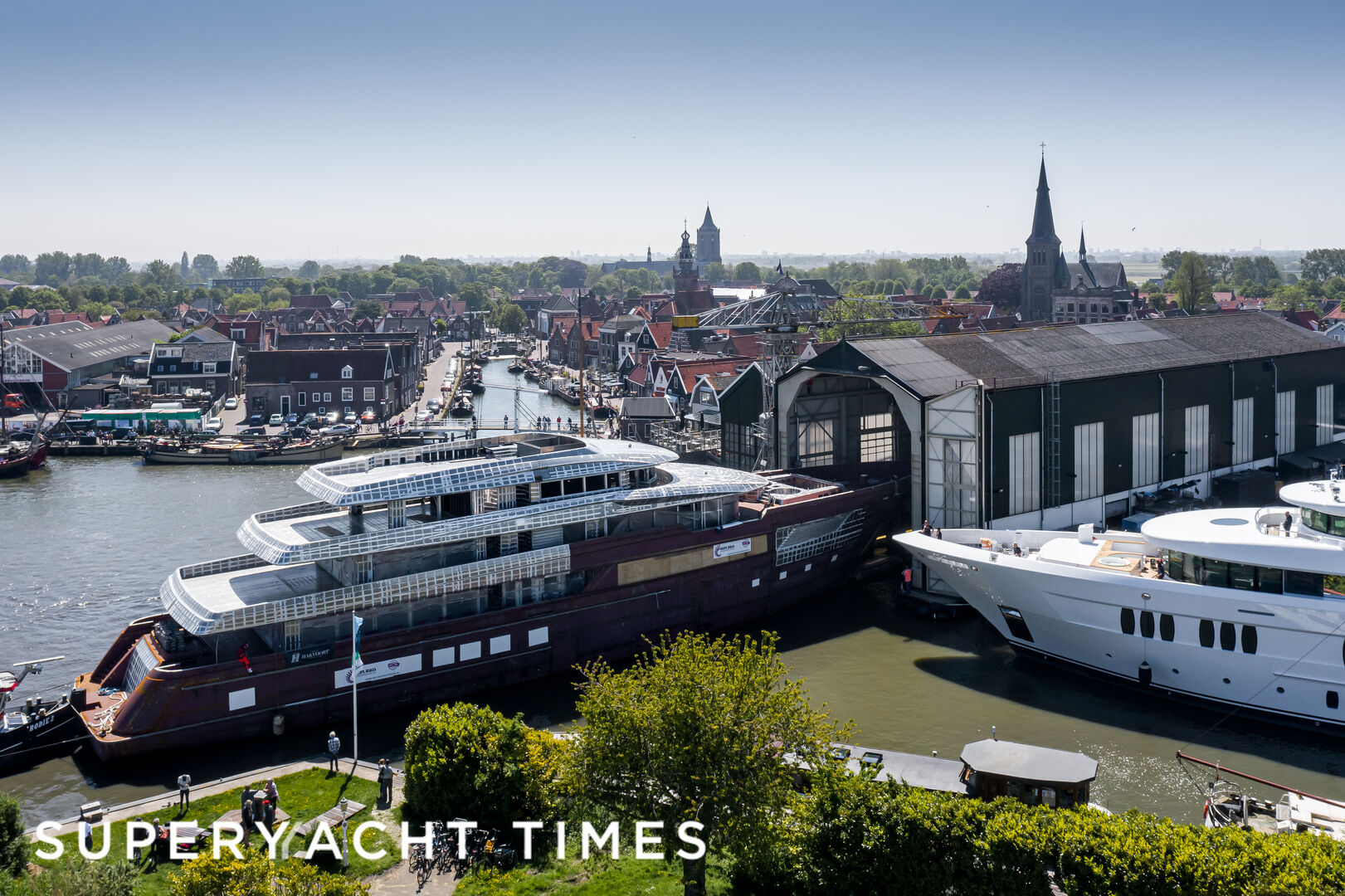 In pictures: 61m Project Asia arrives at Royal Hakvoort Shipyard