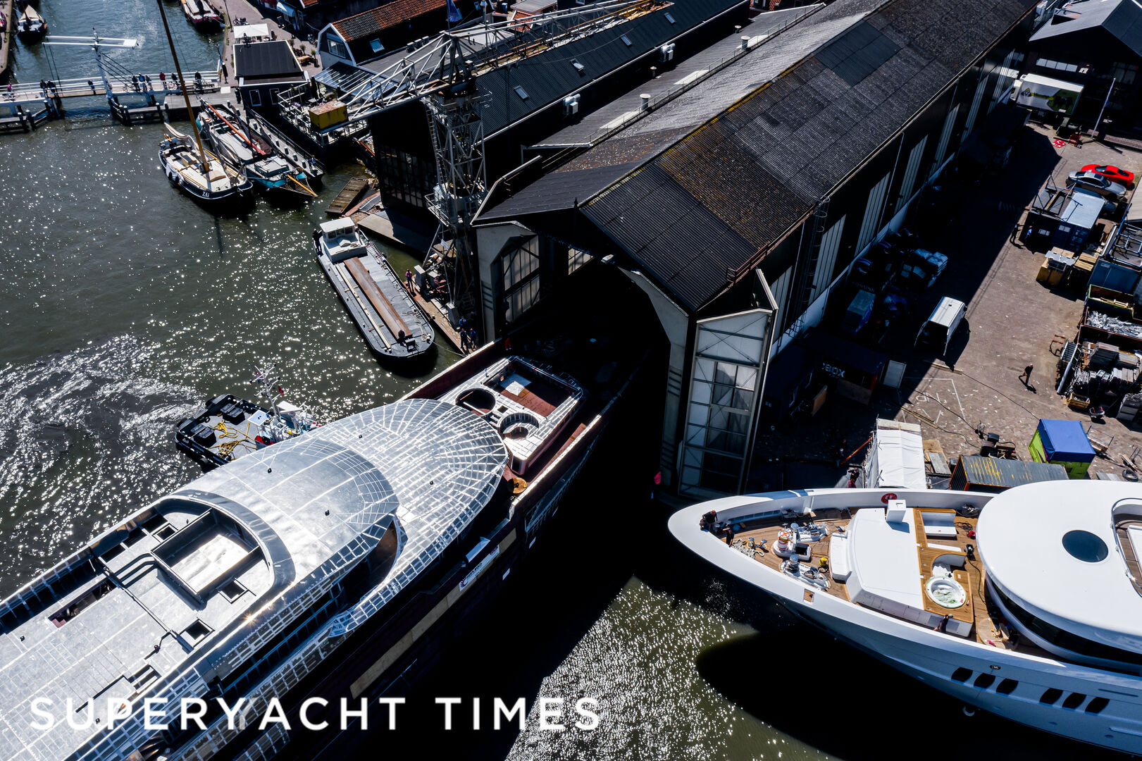 In pictures: 61m Project Asia arrives at Royal Hakvoort Shipyard