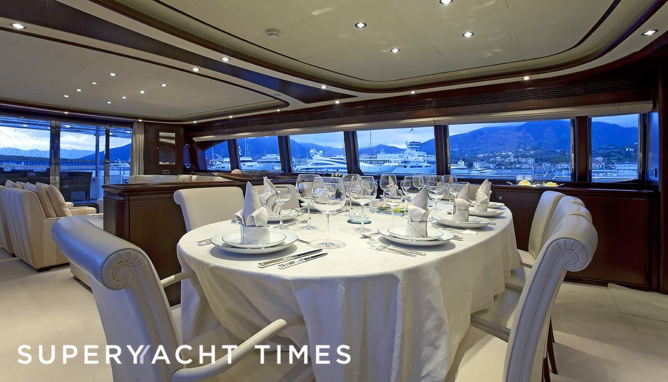34m Custom Line motor yacht Lady Maria on the market