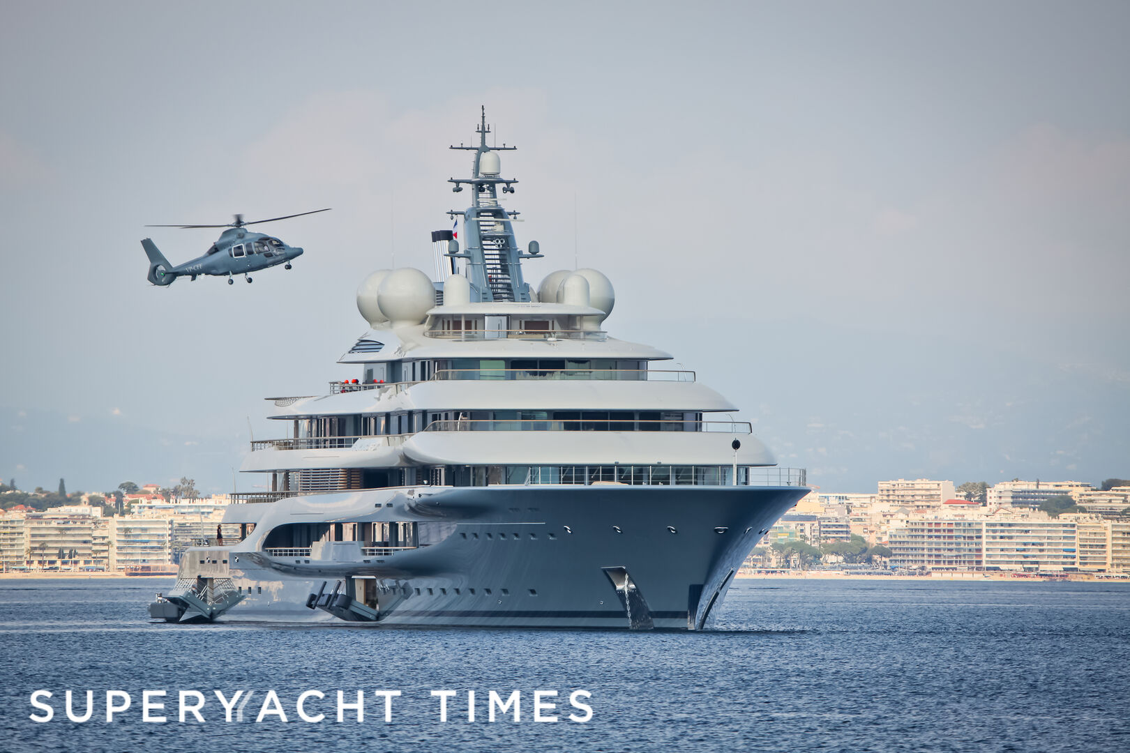 Superyacht Flying Fox on the French Riviera