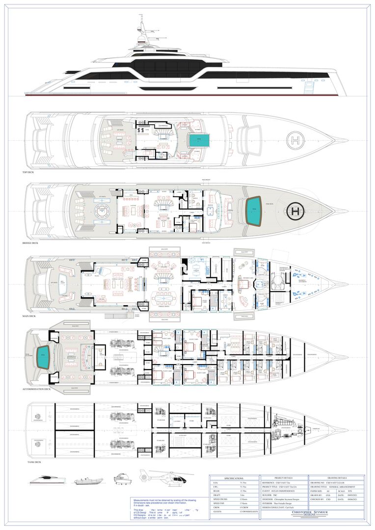 Unparalleled entertainment: The Vast 72m superyacht concept
