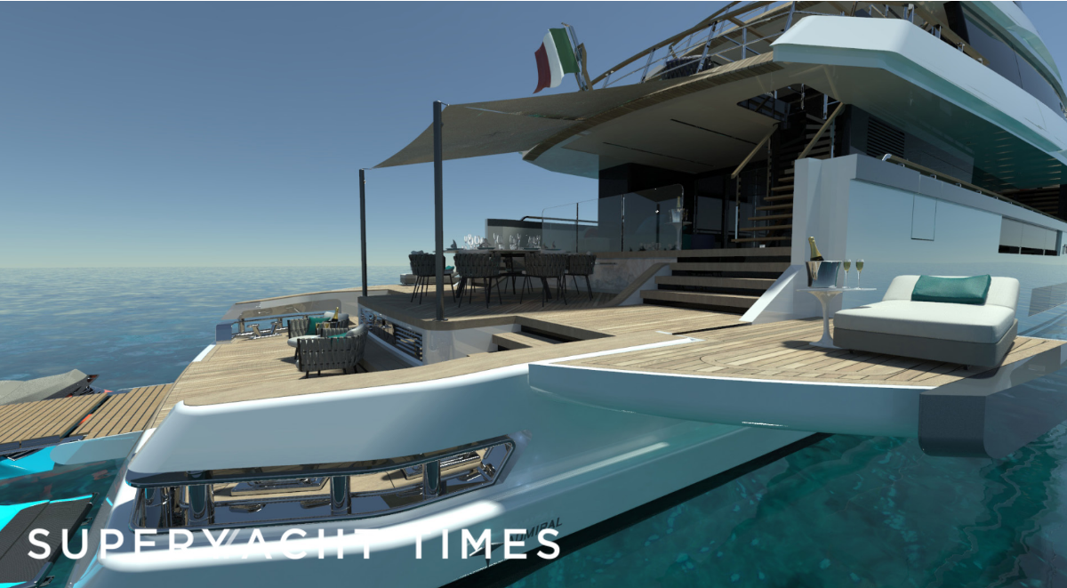 Admiral Yachts unveils 46m superyacht concept Atos 46