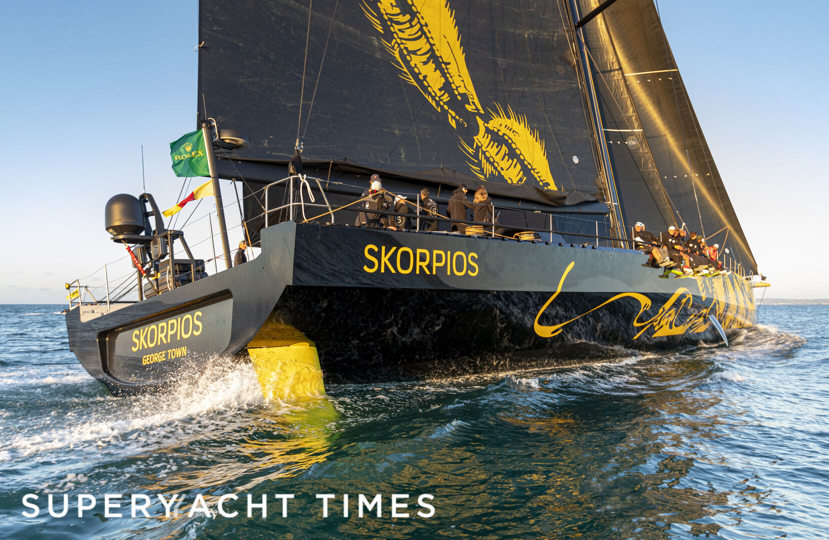 ClubSwan 125 Skorpios takes top spot at the Rolex Fastnet 2021
