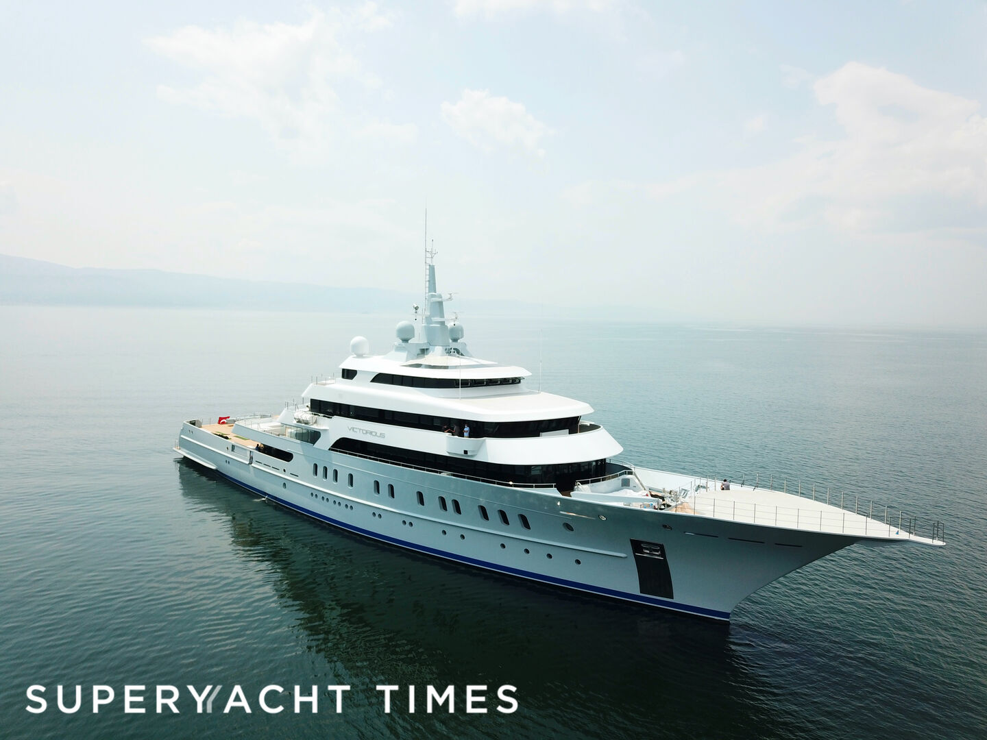 The newly launched 85-metre superyacht Victorious is on the market