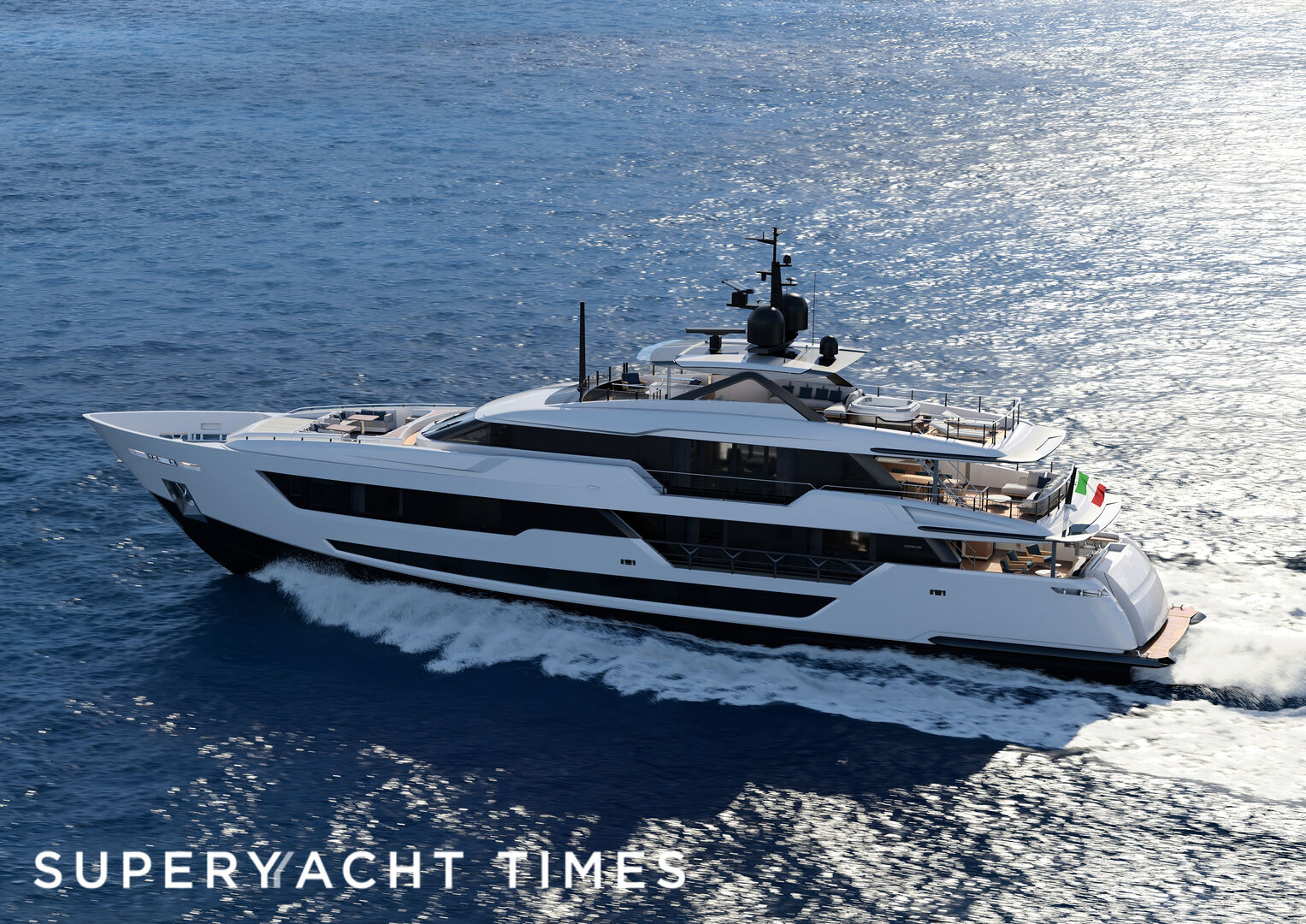 Second 43m Custom Line 140 superyacht launched