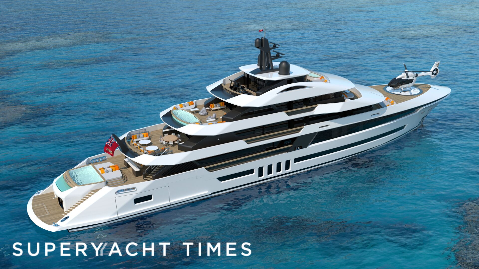 Exclusive: The five deck 73m superyacht concept Palmilla unveiled