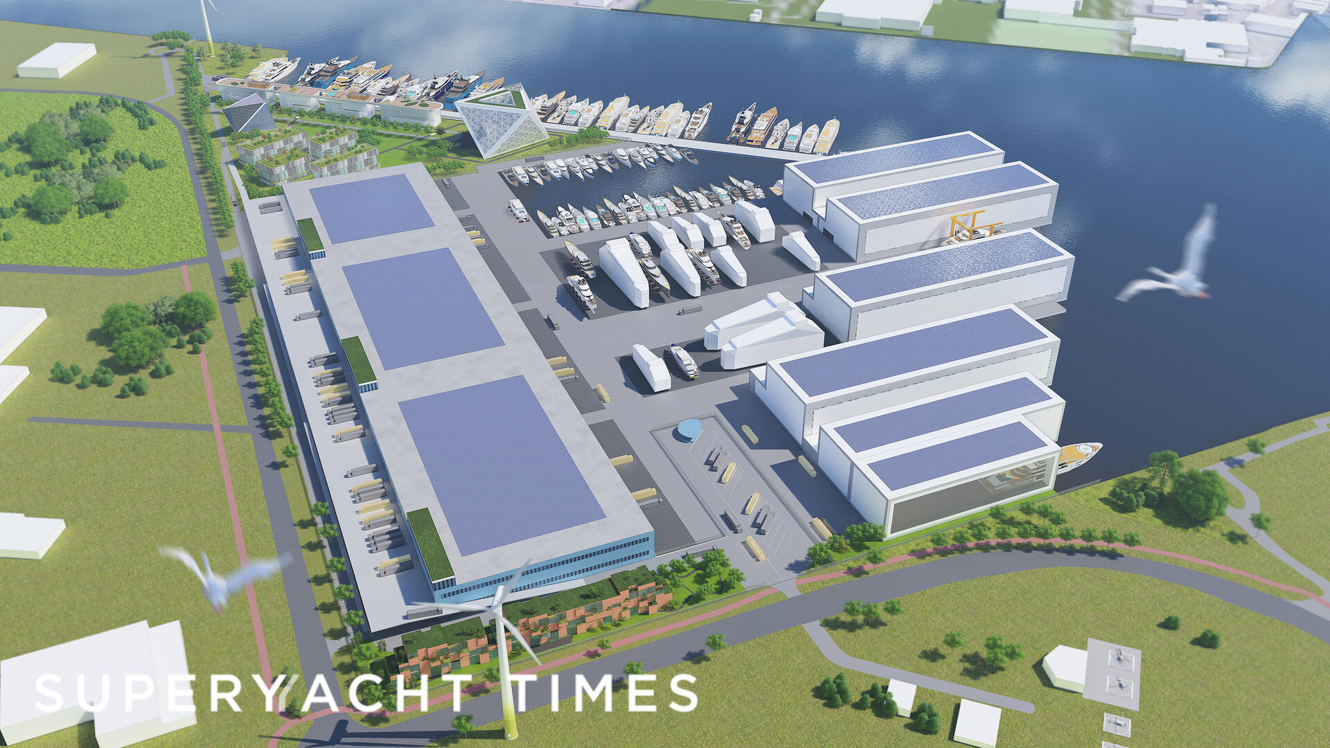 Dutch Superyacht Tech Campus unveiled: Construction and refit site in ...