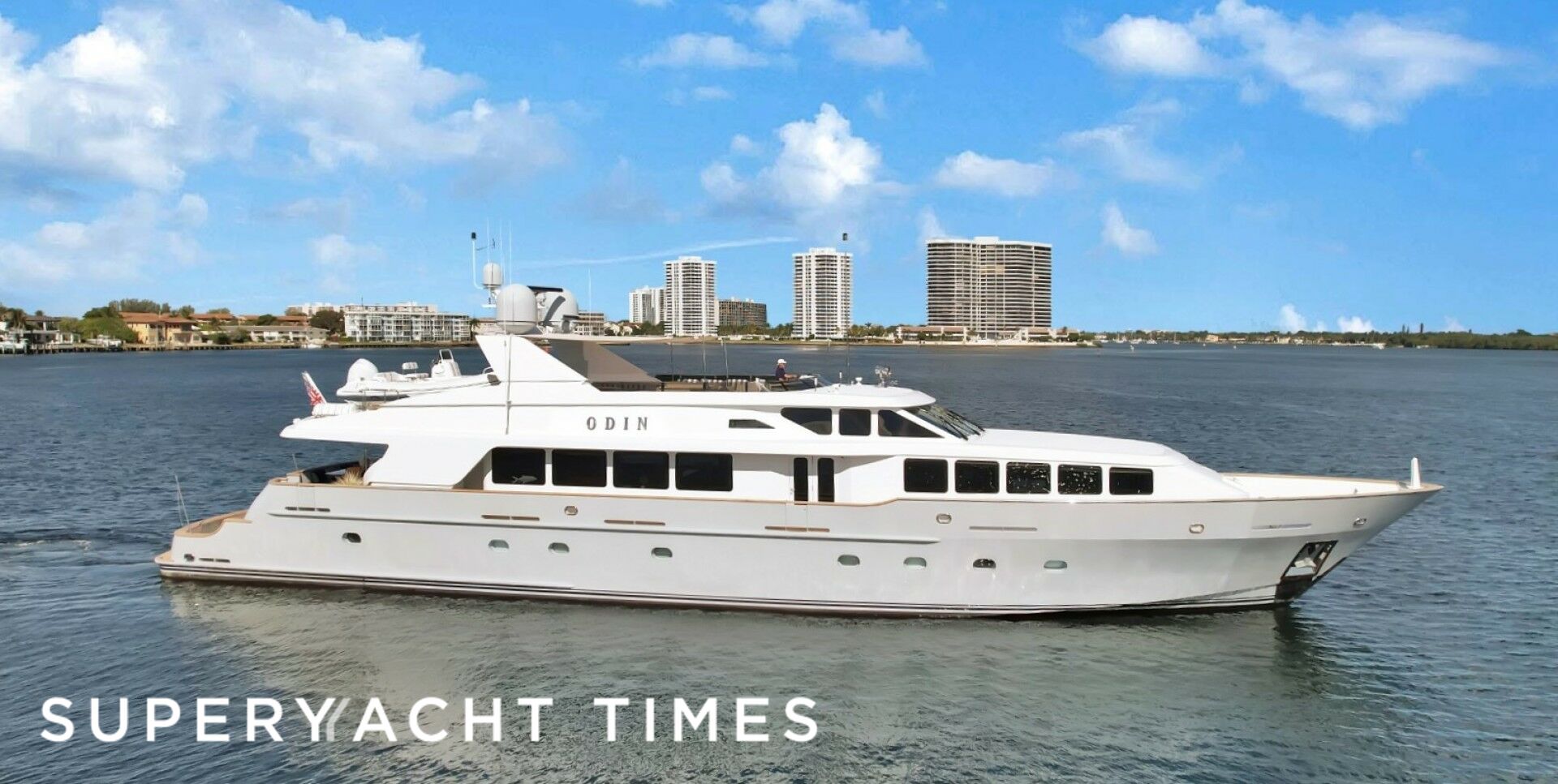38m Trinity motor yacht Odin for sale following recent refit