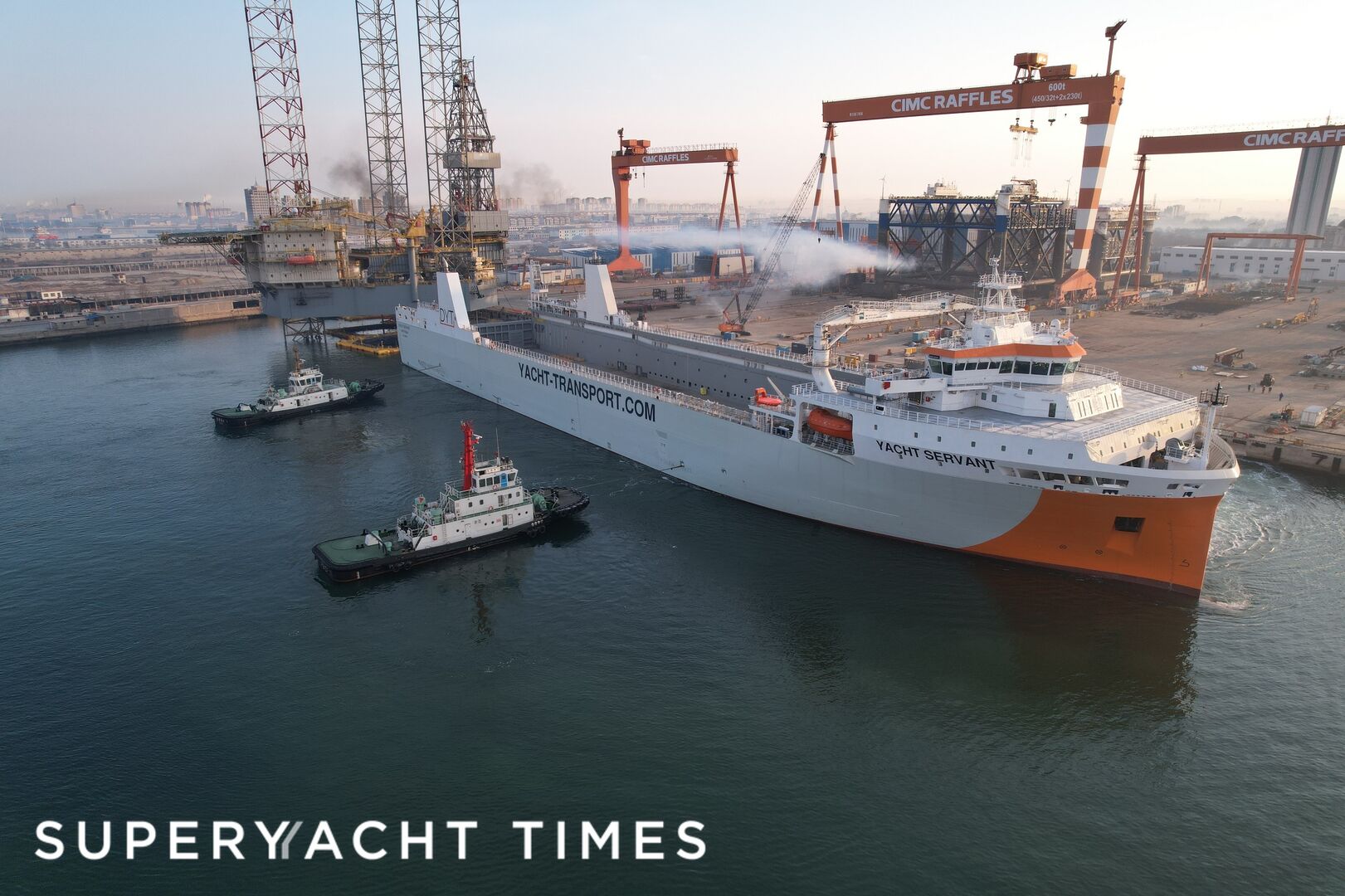 Introducing the 214m DYT carrier vessel Yacht Servant – She’s bigger ...