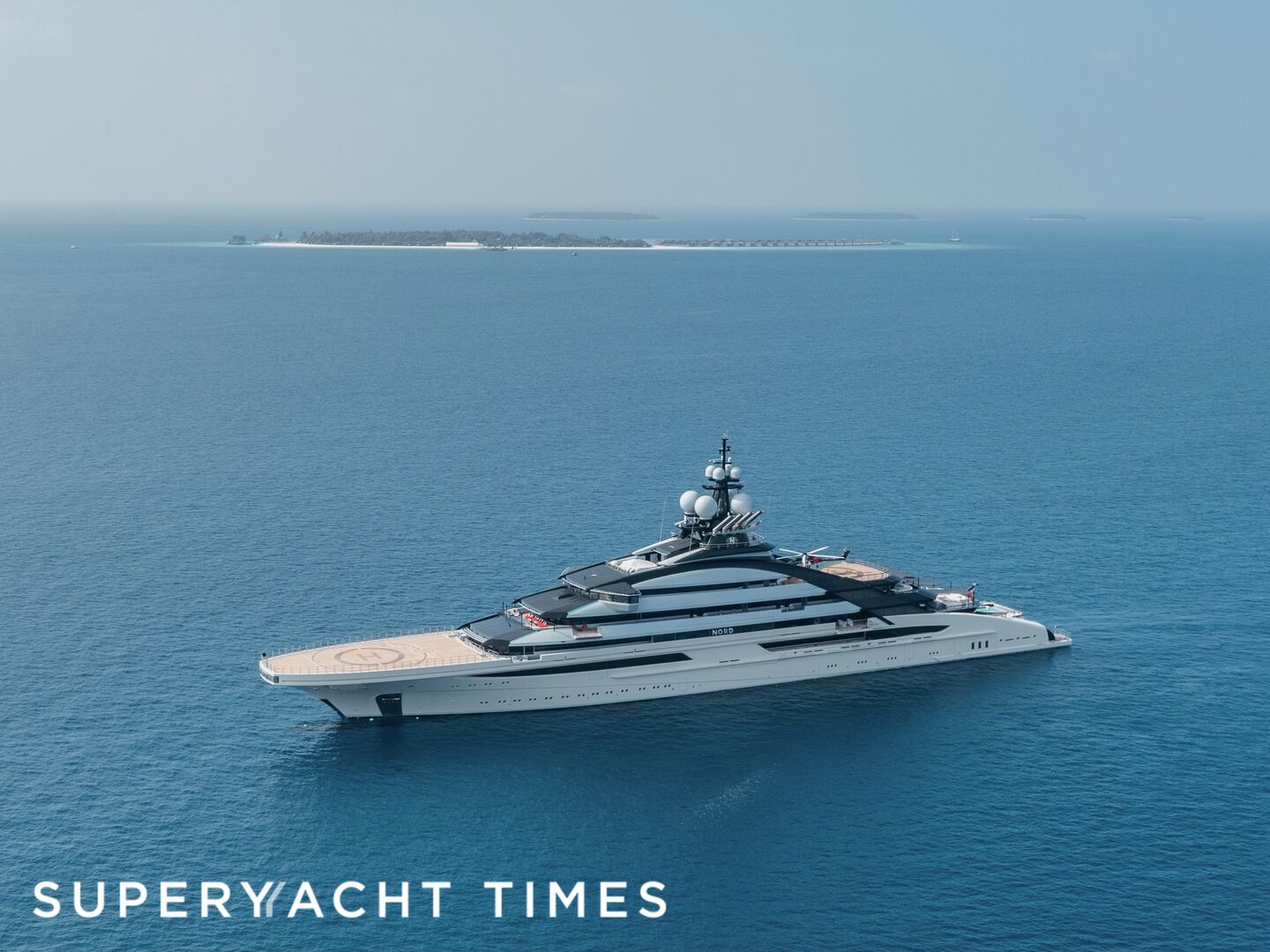 Lürssen superyacht Nord in the Maldives