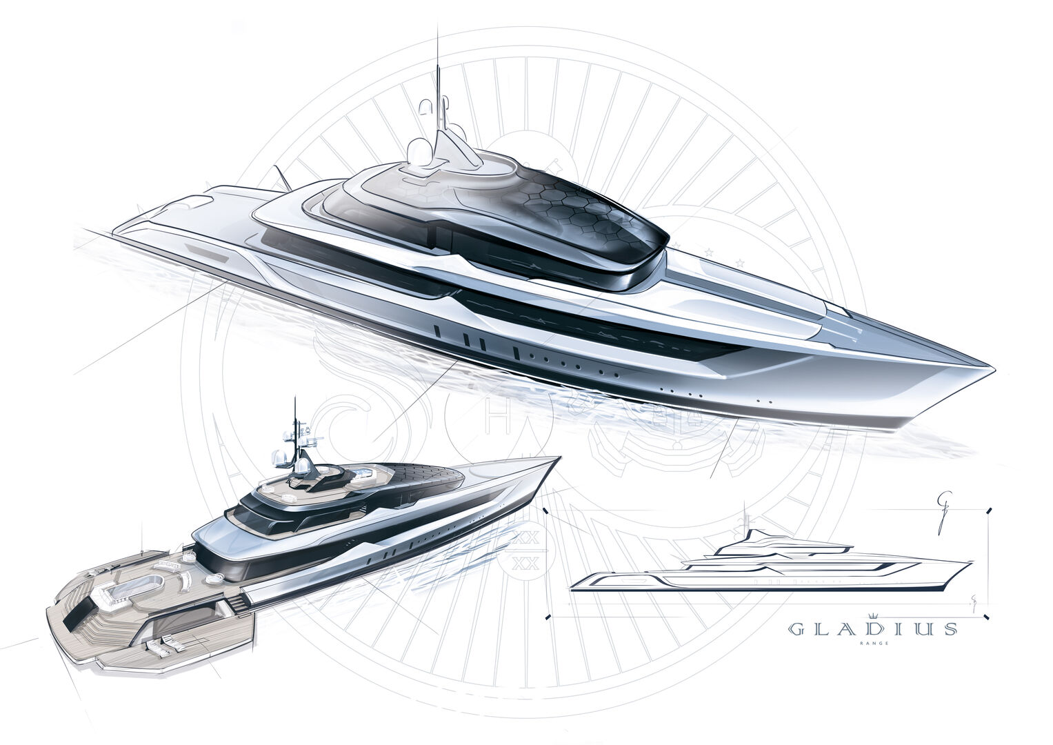STURGE & TOTH unveil the Gladius superyacht range
