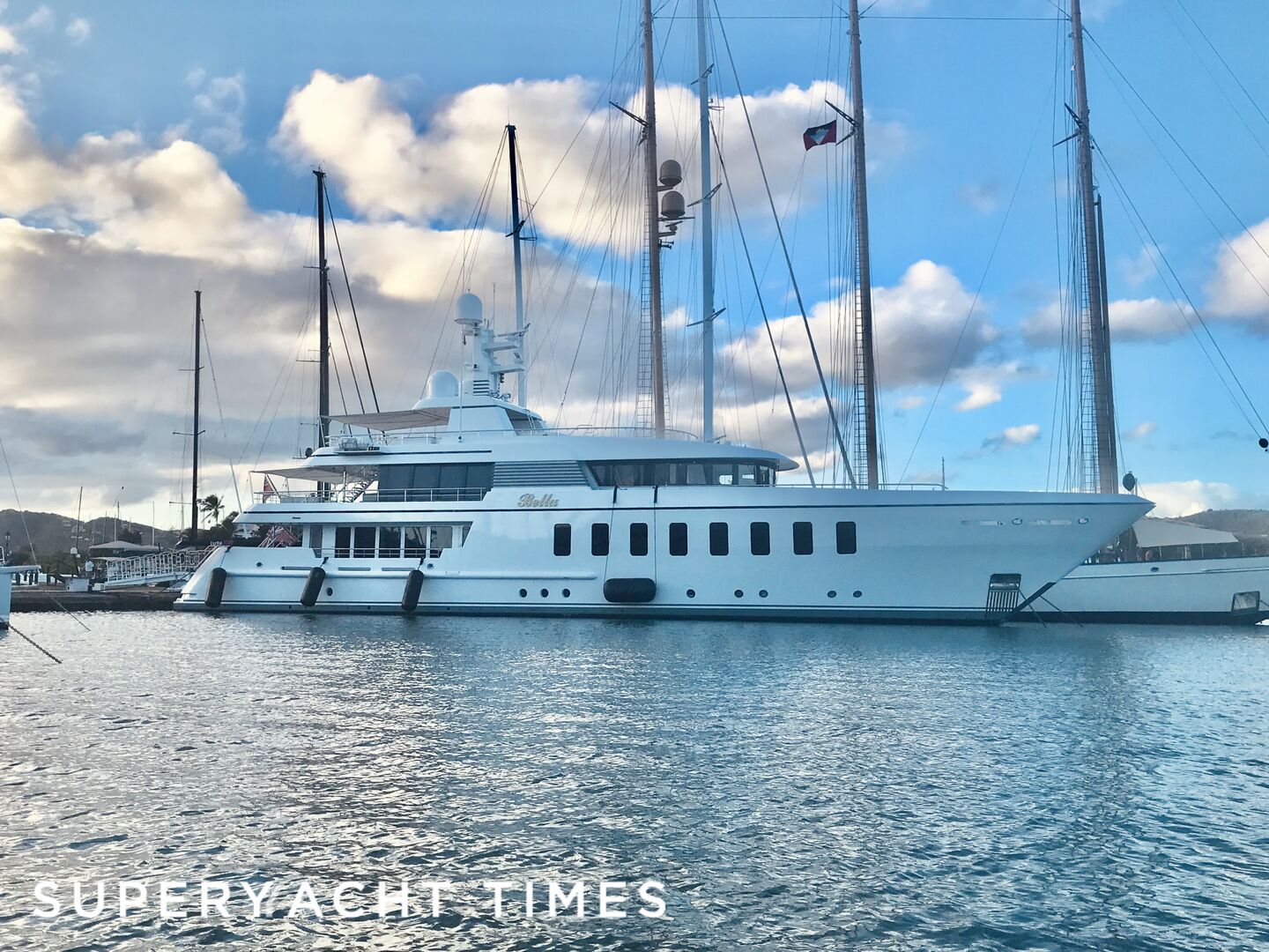 Feadship superyacht Bella in the Caribbean