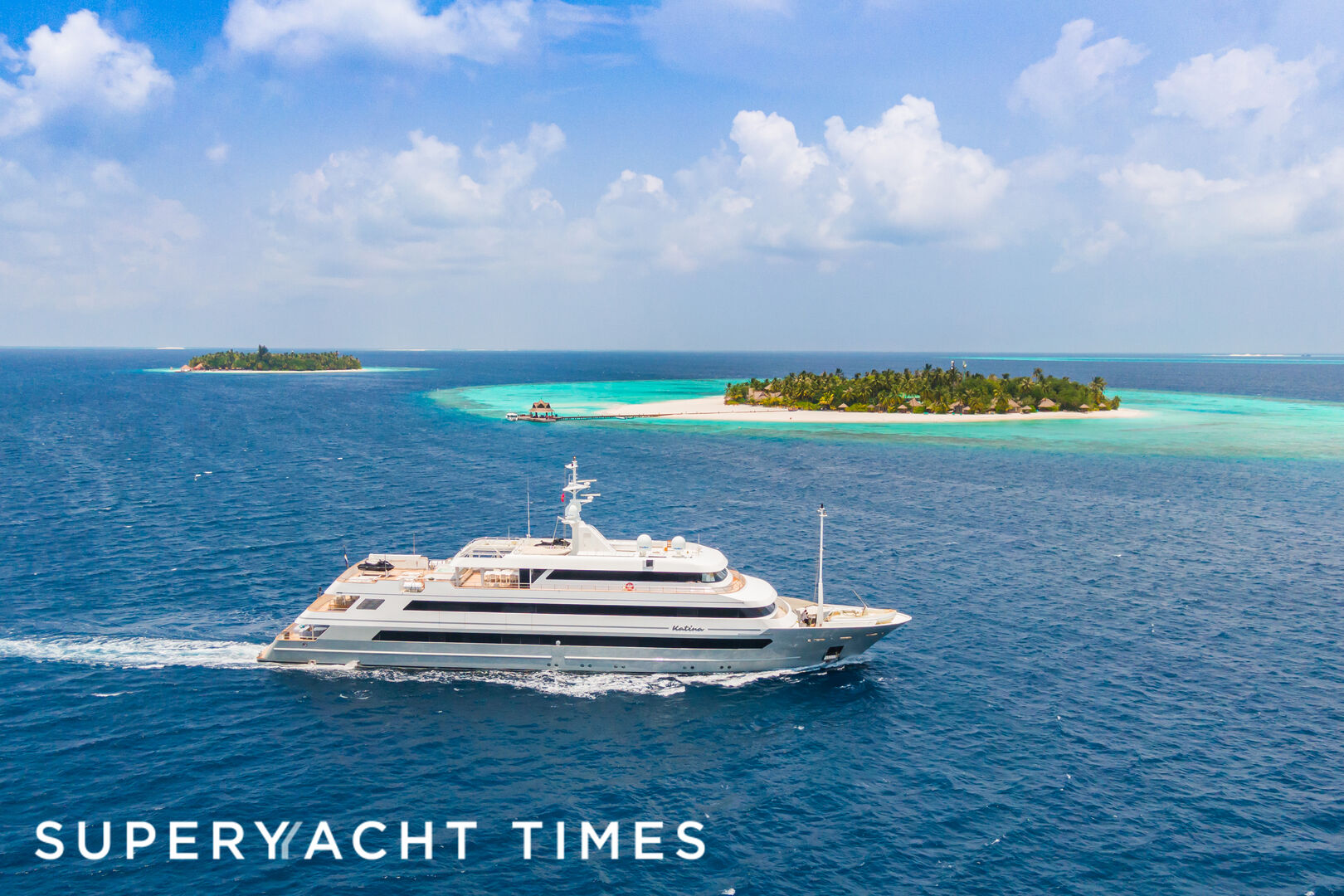 60m superyacht Katina in the Maldives