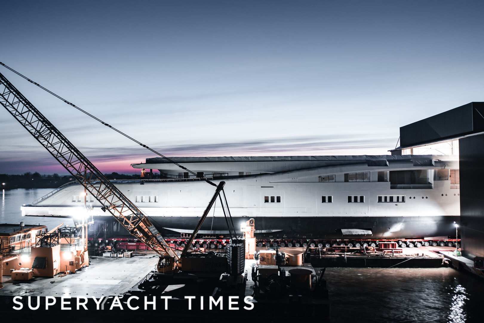 Revealed: 119m Feadship Project 821 under construction
