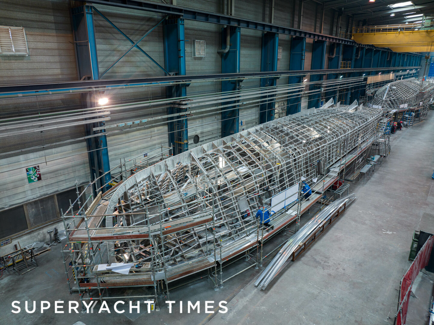 OCEA 32m eco-friendly yacht Commuter 108 under construction in France