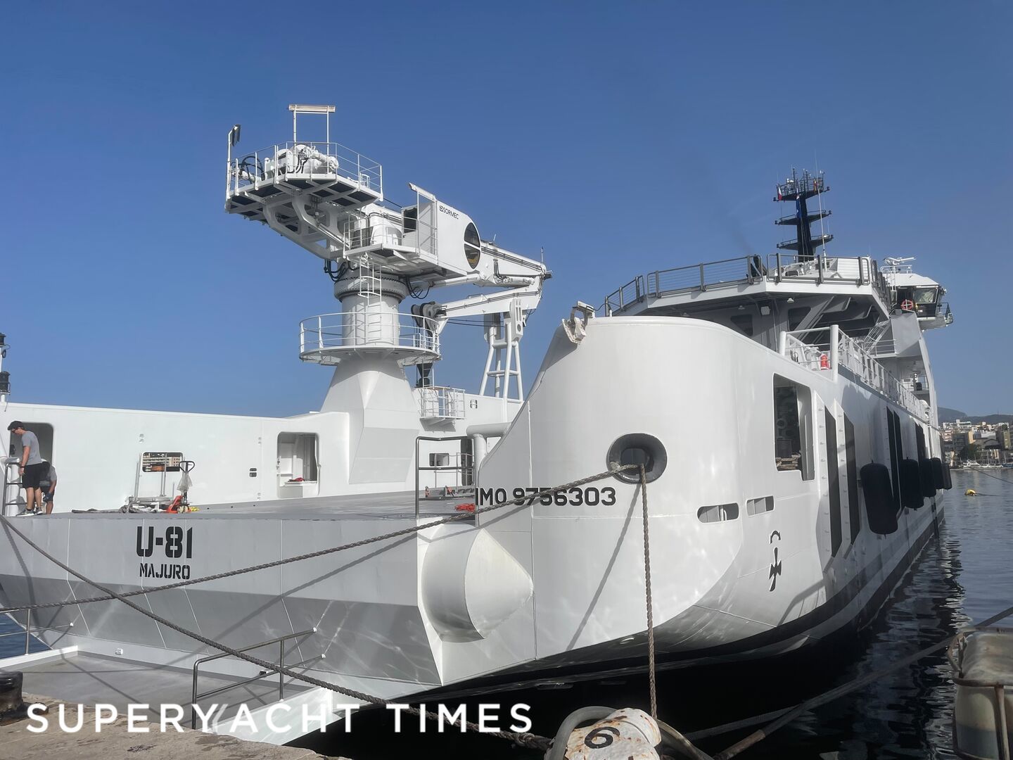 Damen Shipyards' 80m support yacht U-81 completes conversion